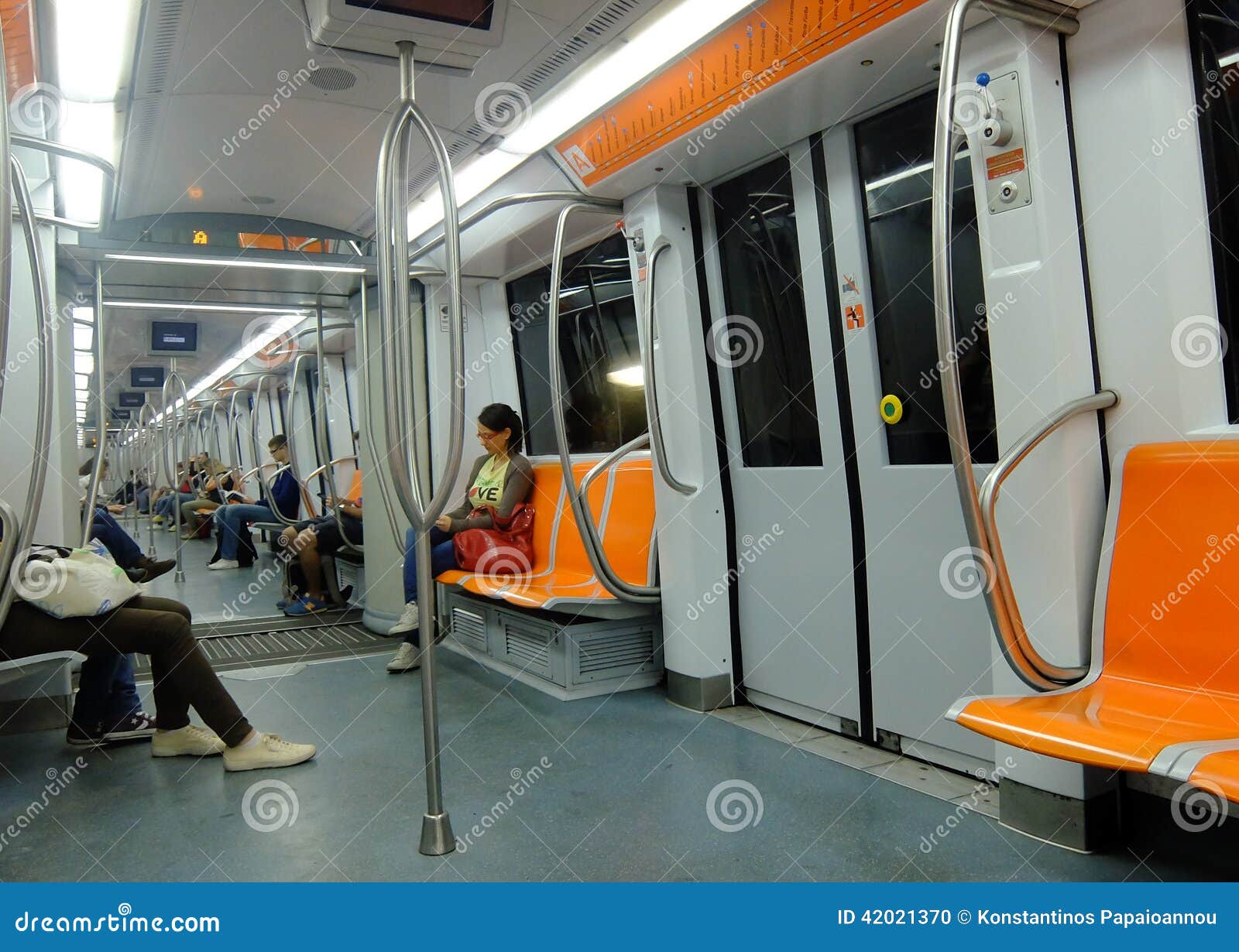 Rome Metro, Italy editorial image. Image of motion, interior - 42021370