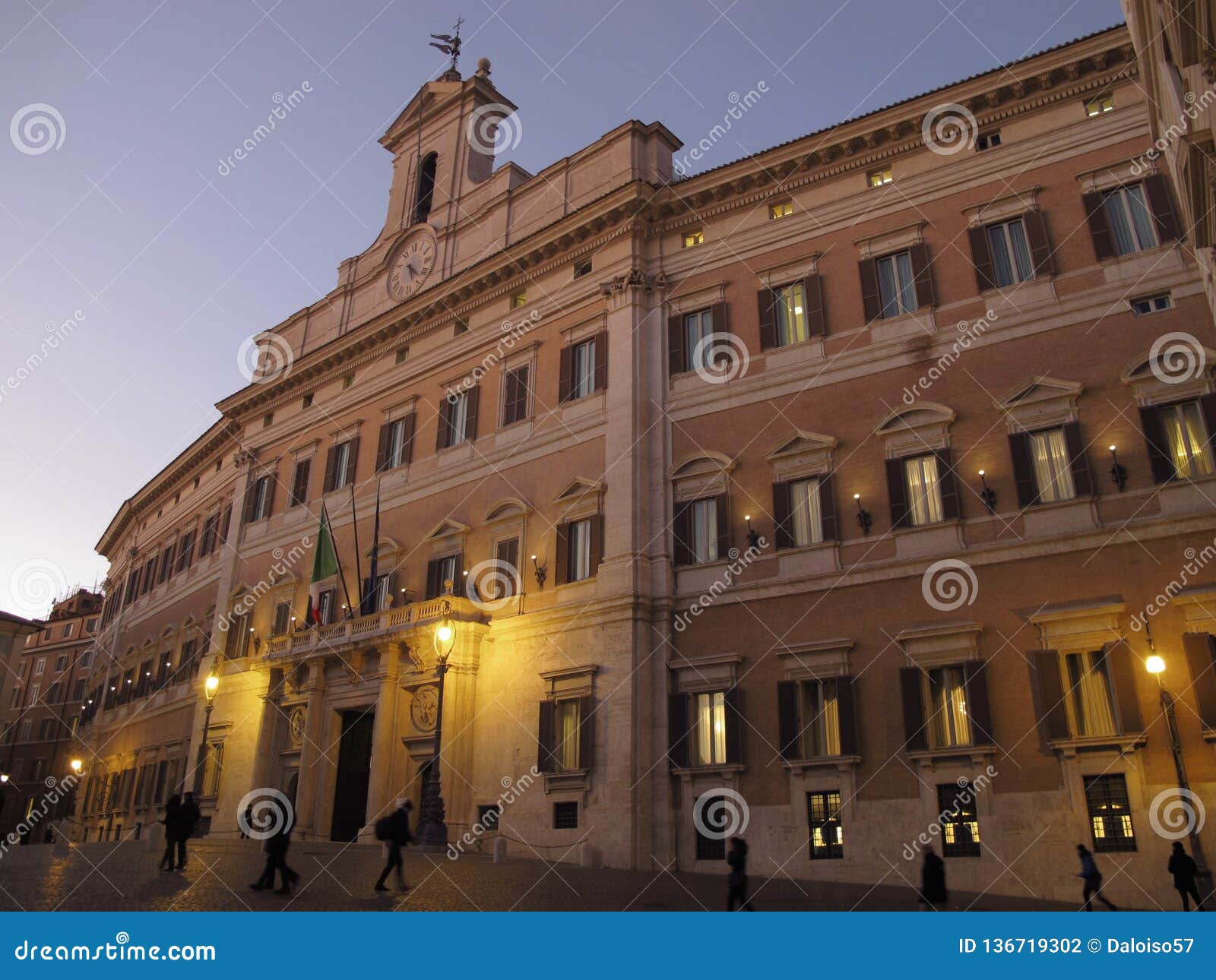 Rome Montecitorio Palace editorial photography. Image of campo - 136719302