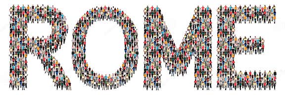 Rome Multi Ethnic Group of People Stock Photo - Image of italy ...