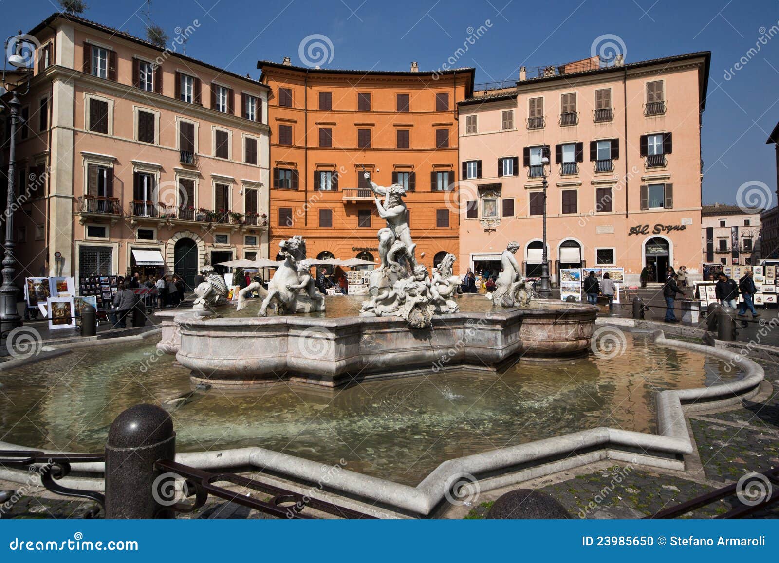 Rome,navona square editorial image. Image of ruins, square - 23985650