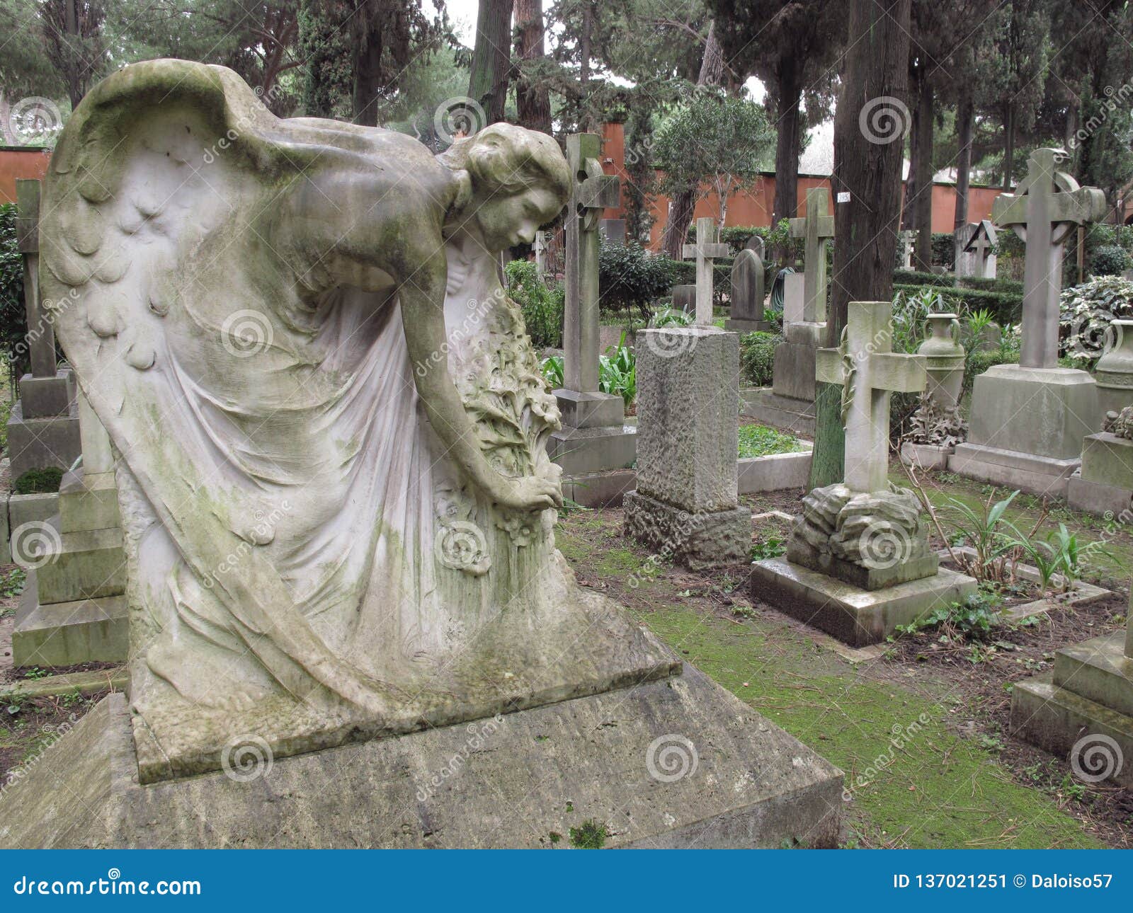 Rome the Non Catholic Cemetery Editorial Photo - Image of storico ...