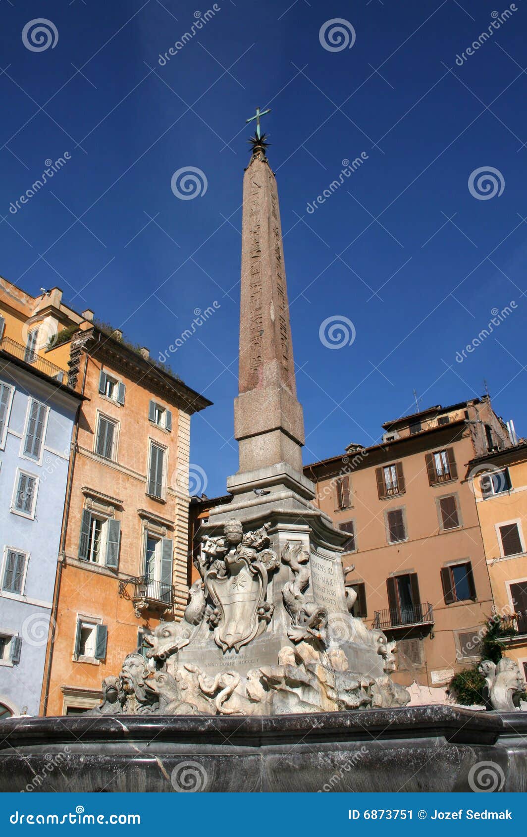 Rome - Obelis for the Pantheon Stock Image - Image of lateran, egypt ...
