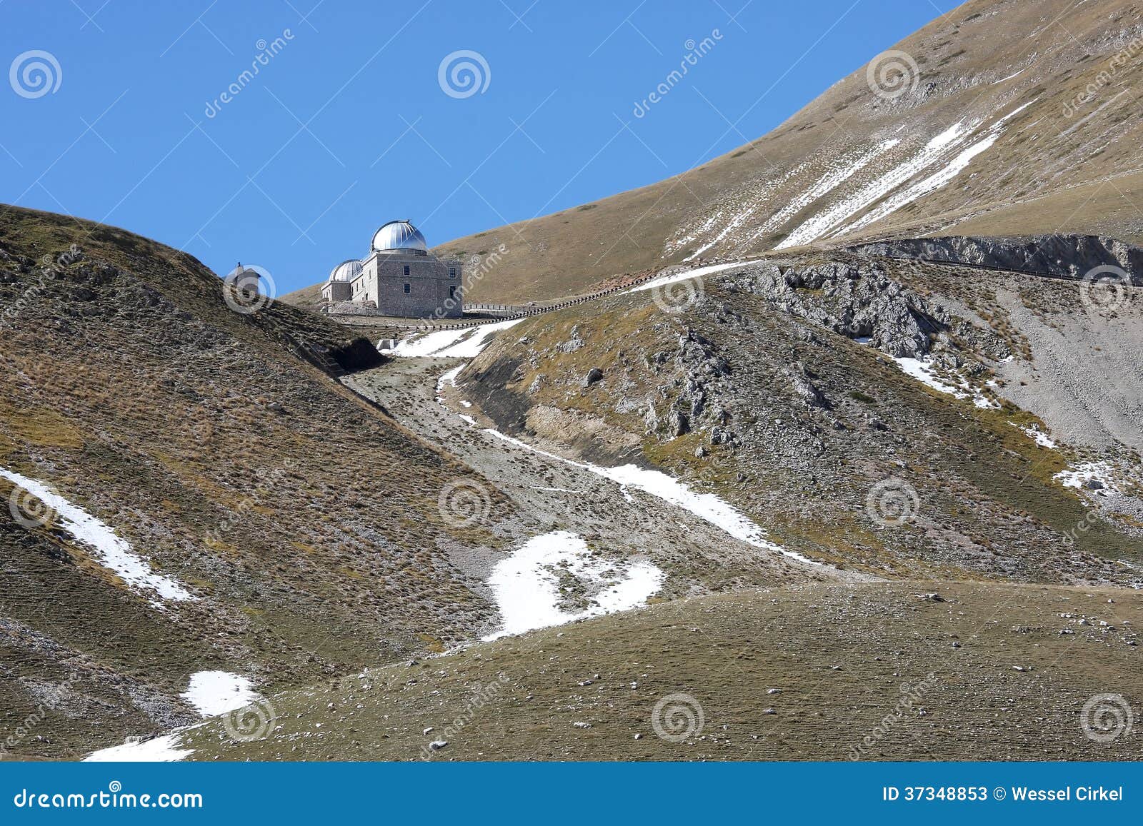 Rome Observatory in Italian Gran Sasso Park Stock Image - Image of gran ...