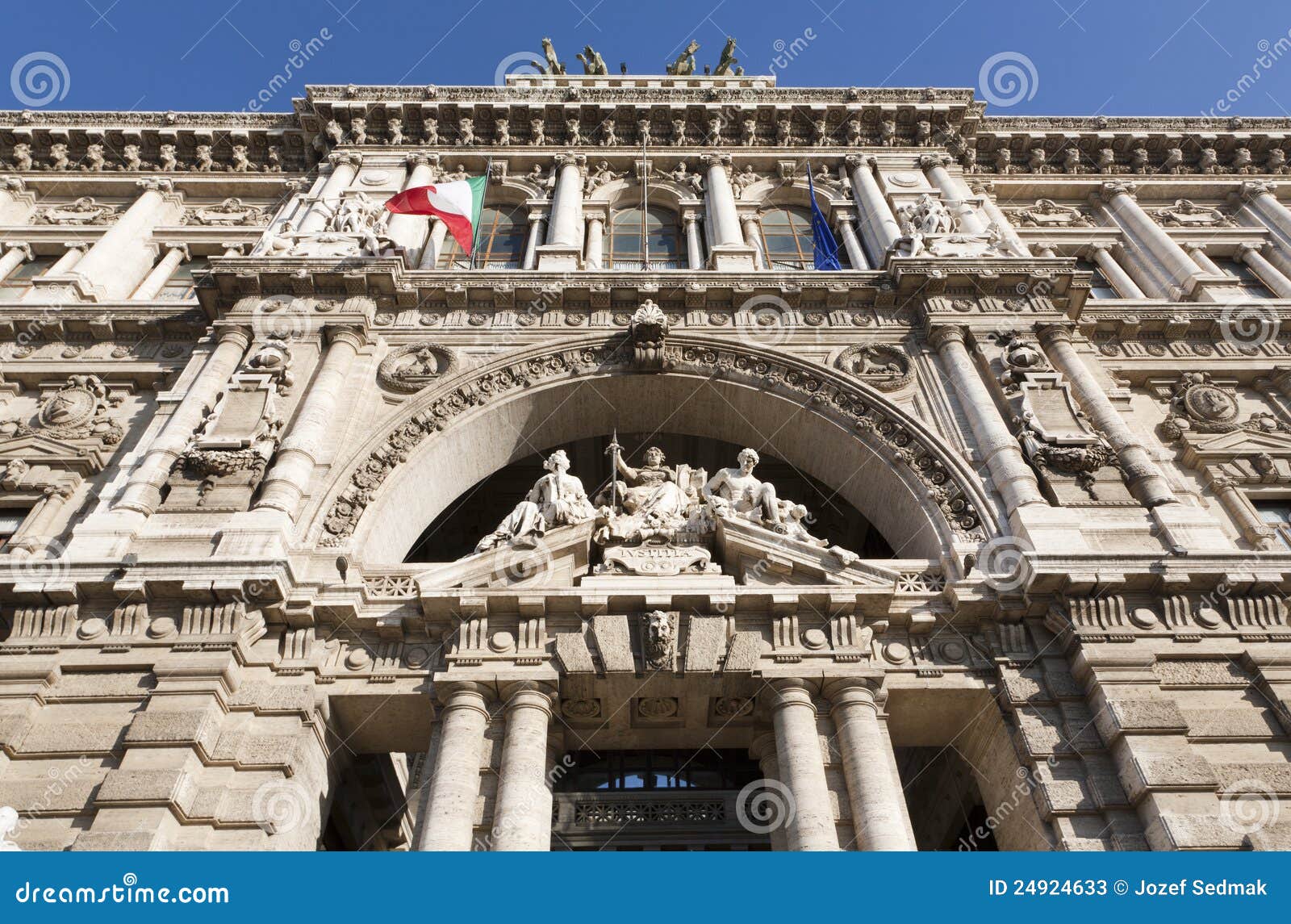 Rome - Palace of Justice stock image. Image of statue - 24924633