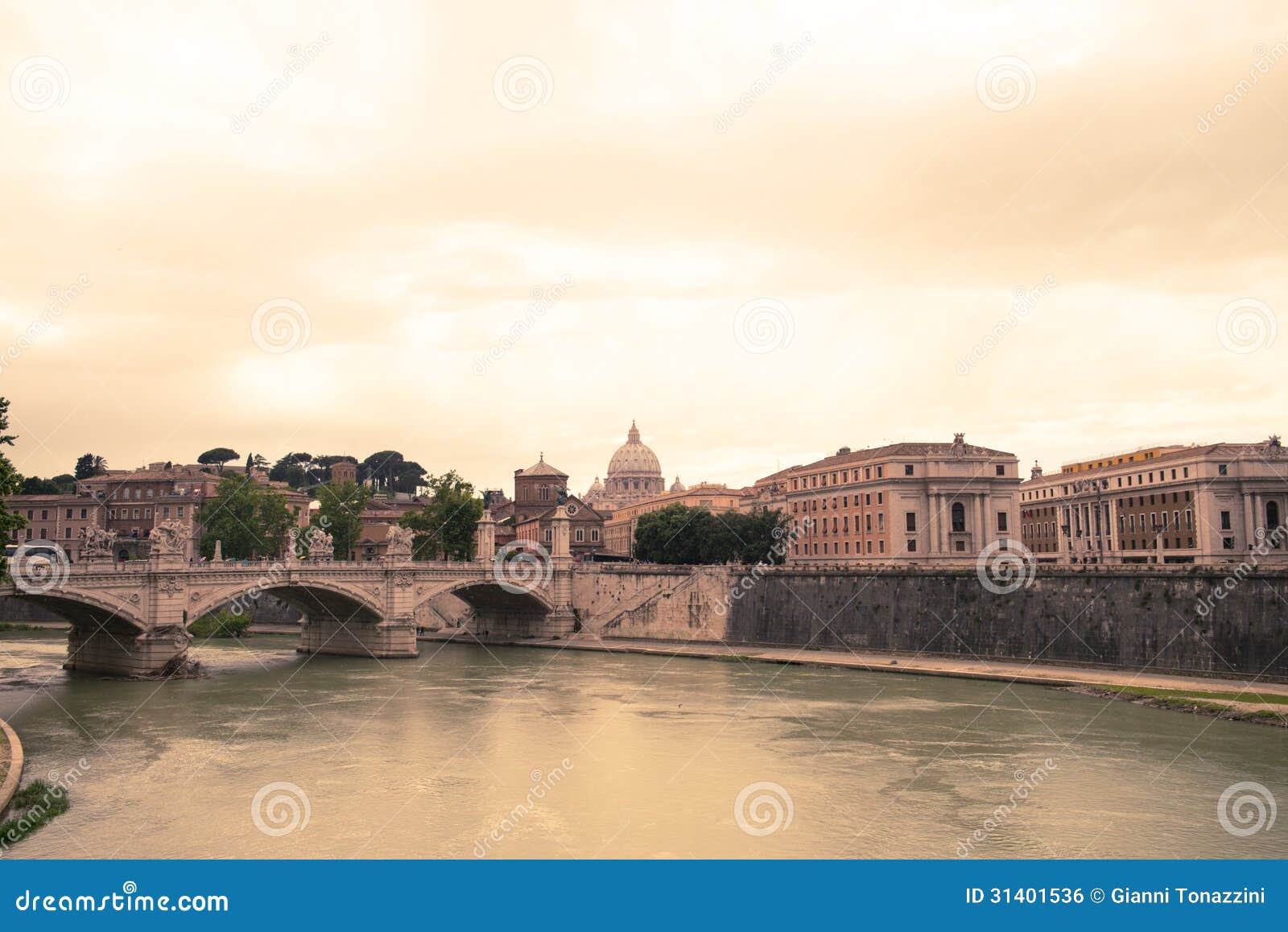 Rome panorama stock photo. Image of architectural, historic - 31401536