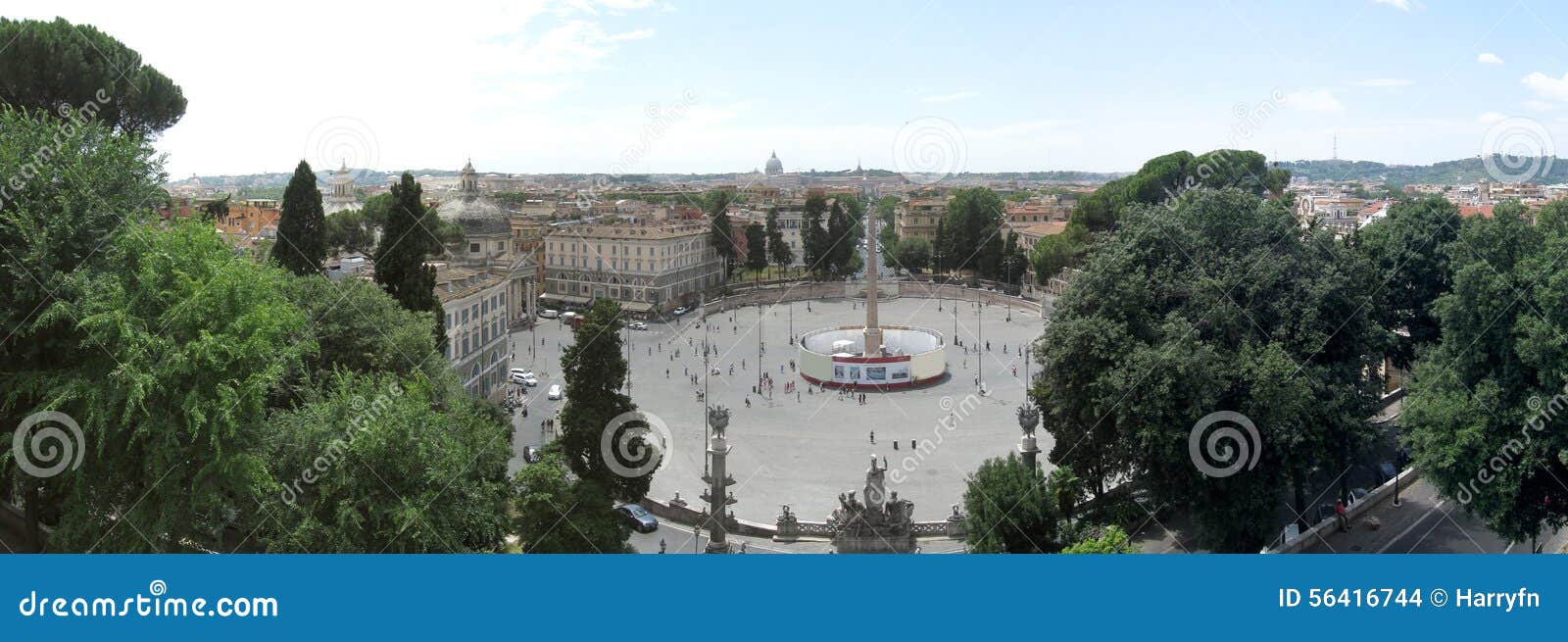 Rome panorama stock photo. Image of landmark, aerial - 56416744