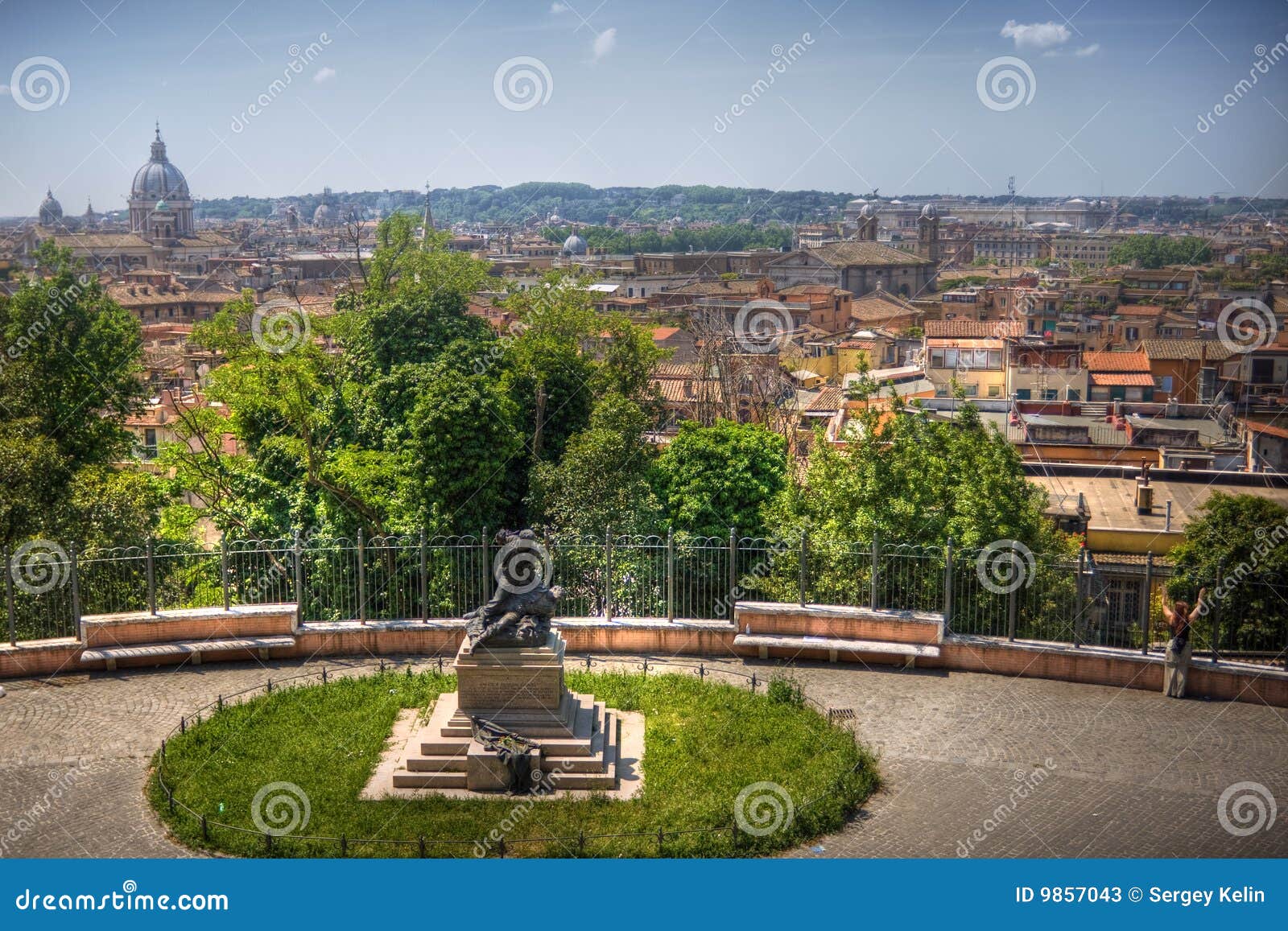Rome panoramic landscape stock image. Image of arts, buildings - 9857043