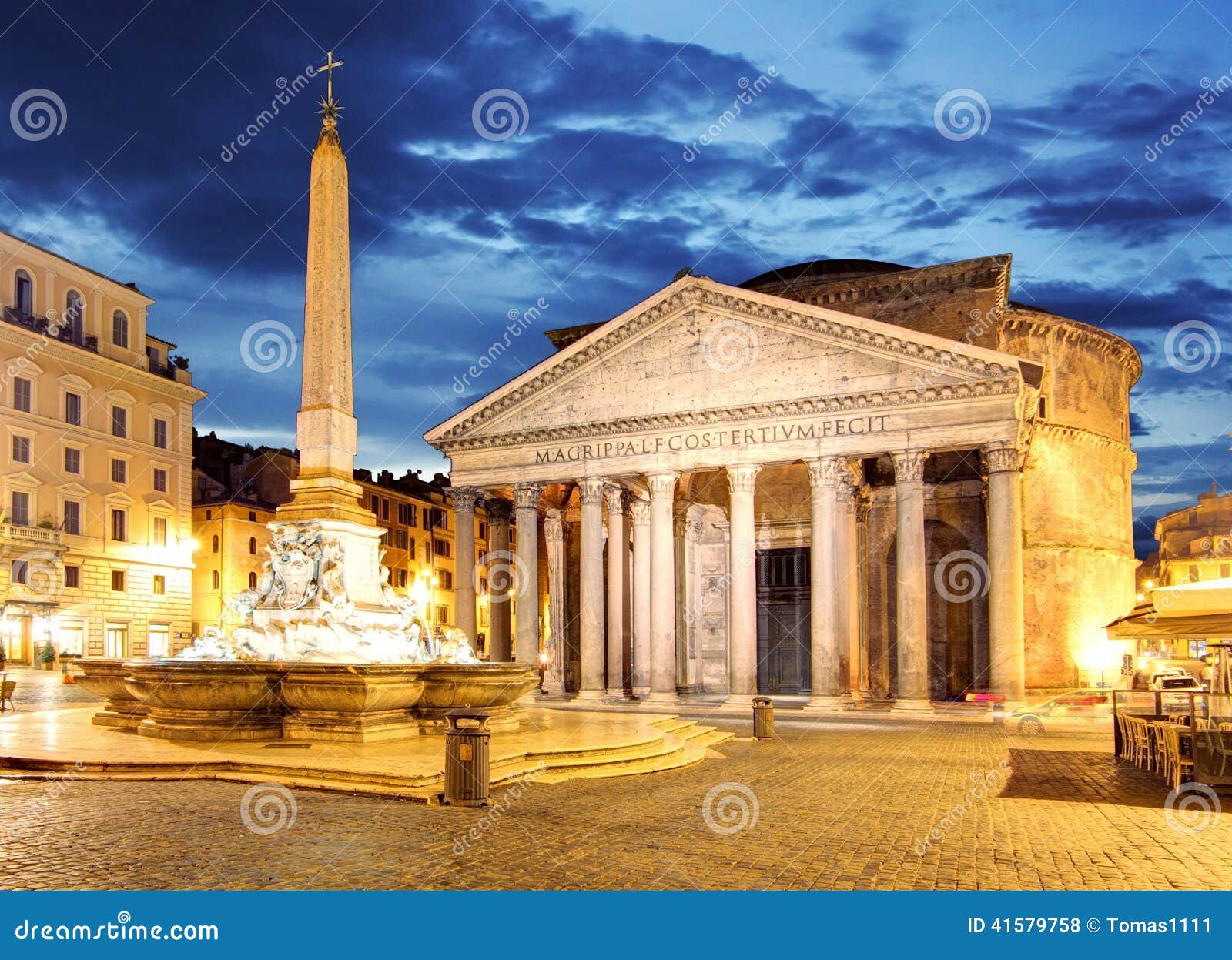 Rome - Pantheon, Italy stock photo. Image of italian - 41579758