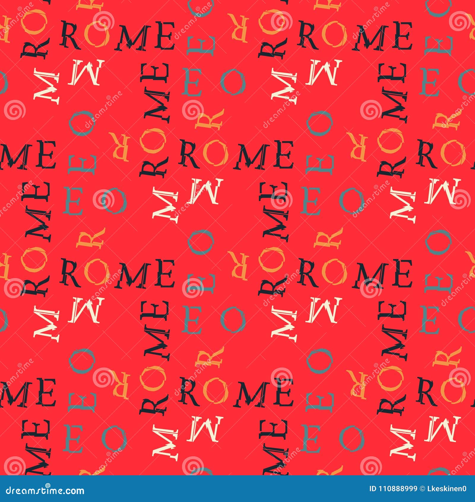 Rome Pattern Seamless Design Stock Vector - Illustration of pattern ...