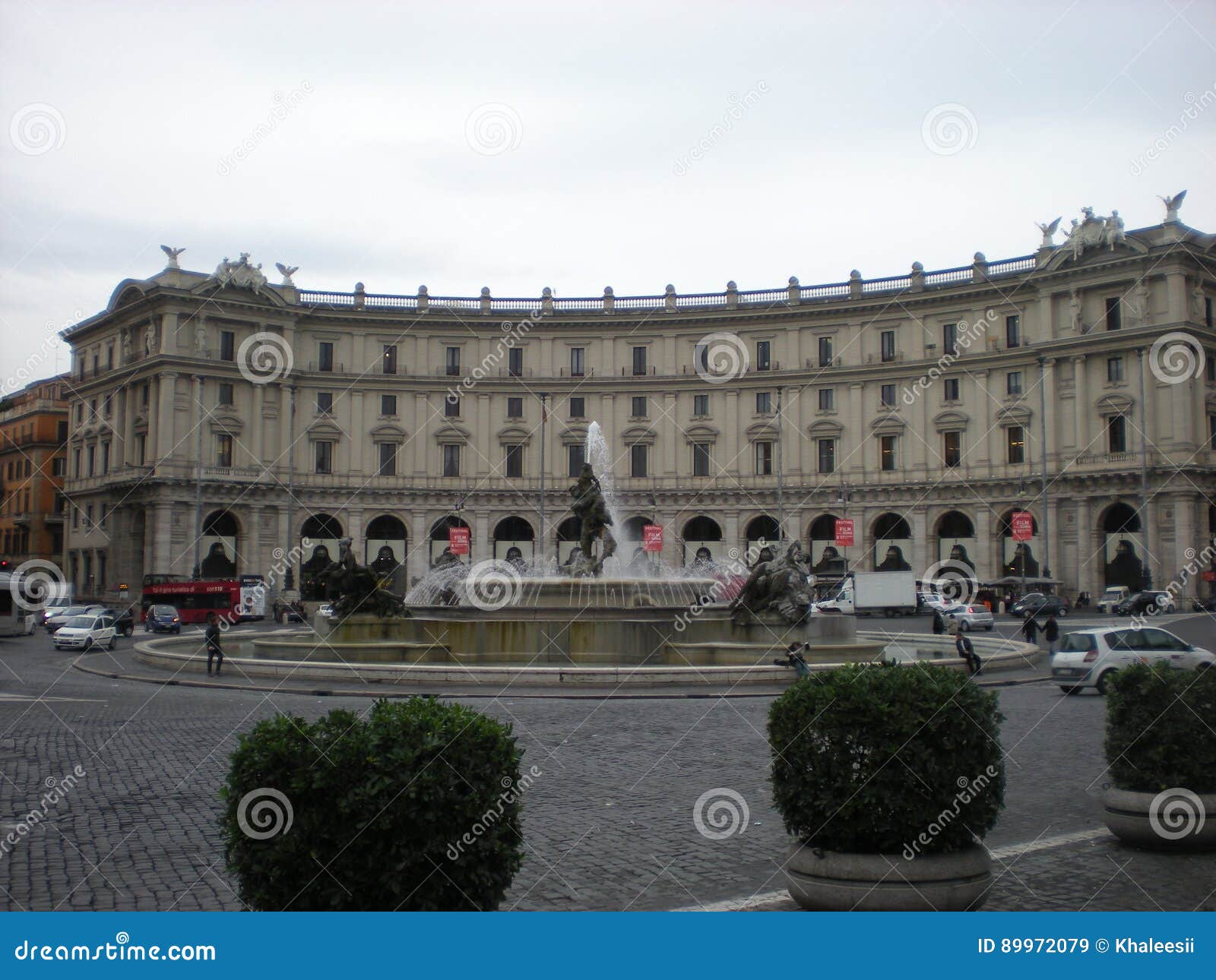 Rome Piazza Della Republica Editorial Stock Image - Image of historical ...