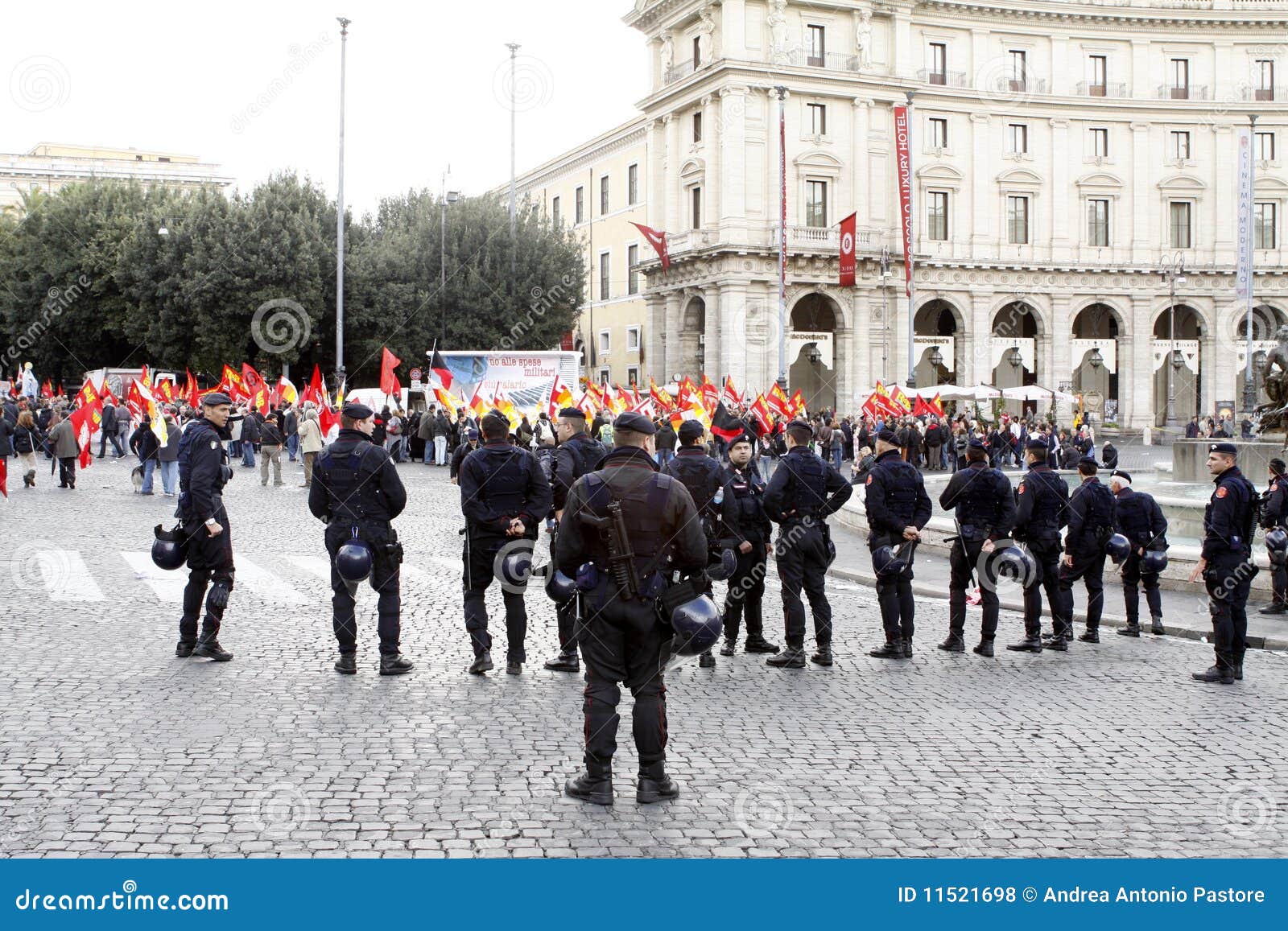 Rome, Protests Against the Government Editorial Stock Photo - Image of ...