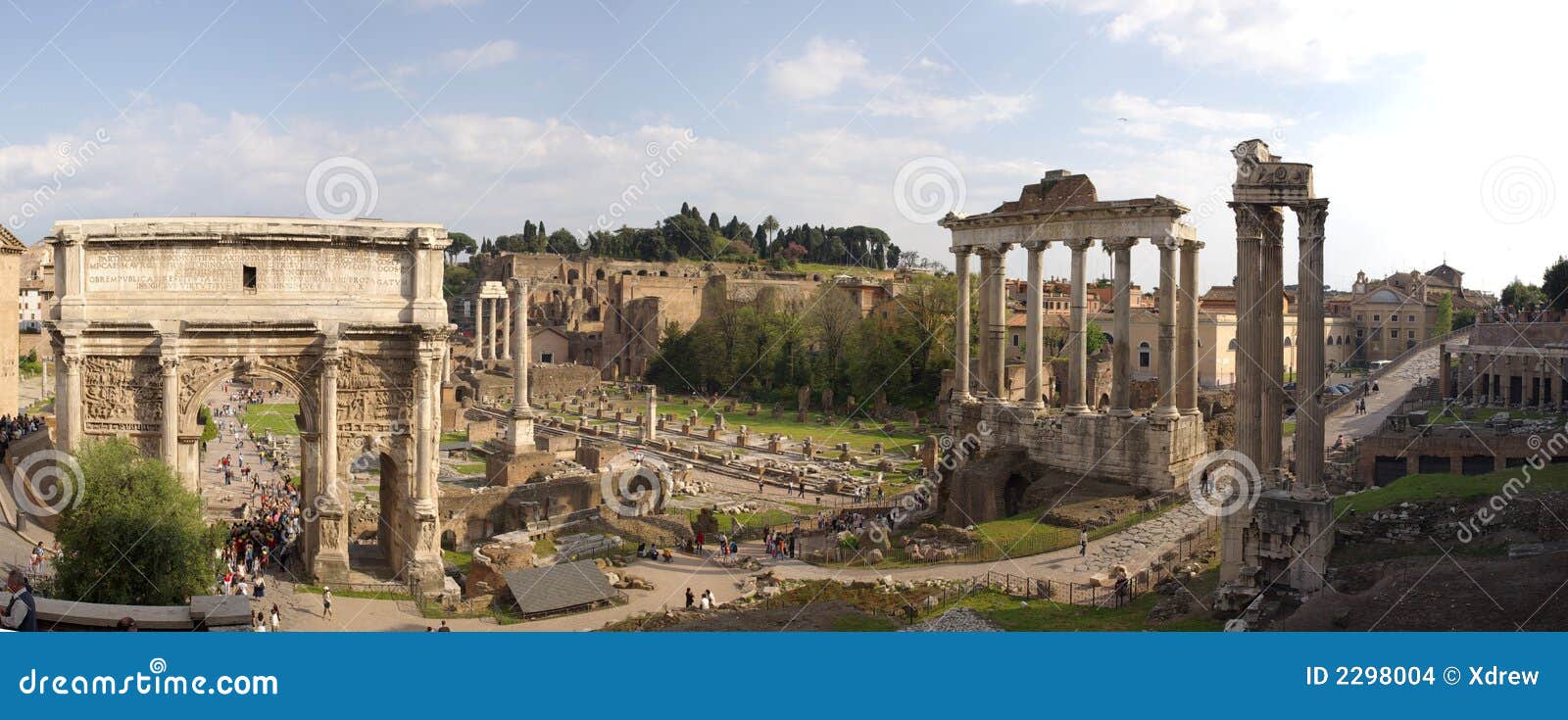 Rome ruines panorama editorial stock image. Image of archaeology - 2298004