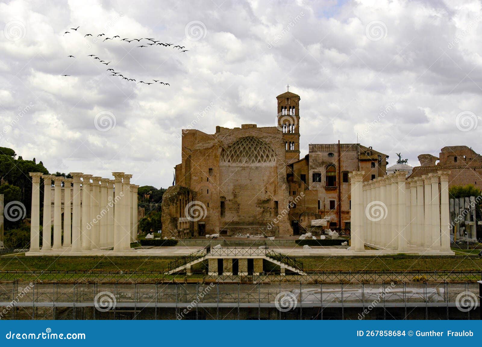 Rome S Central Roman Forum is Flanked by the Ruins of Numerous ...