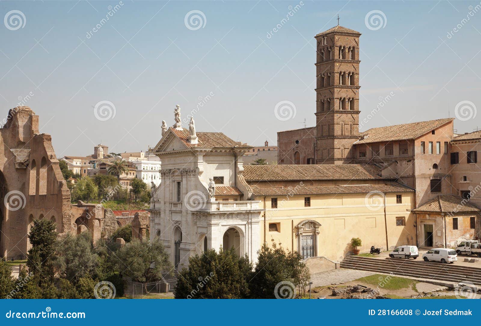 Rome - Santa Francesca Romana Church Stock Photo - Image of altar ...