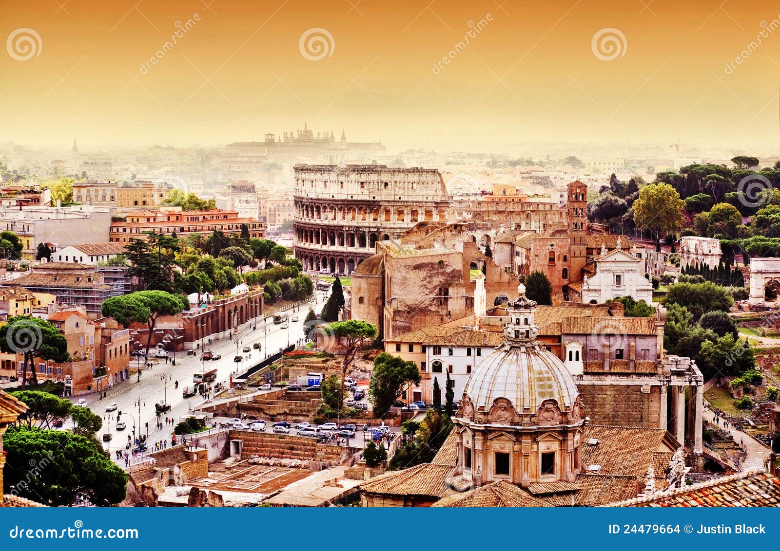 Rome Skyline stock photo. Image of monument, forum, archeology - 24479664