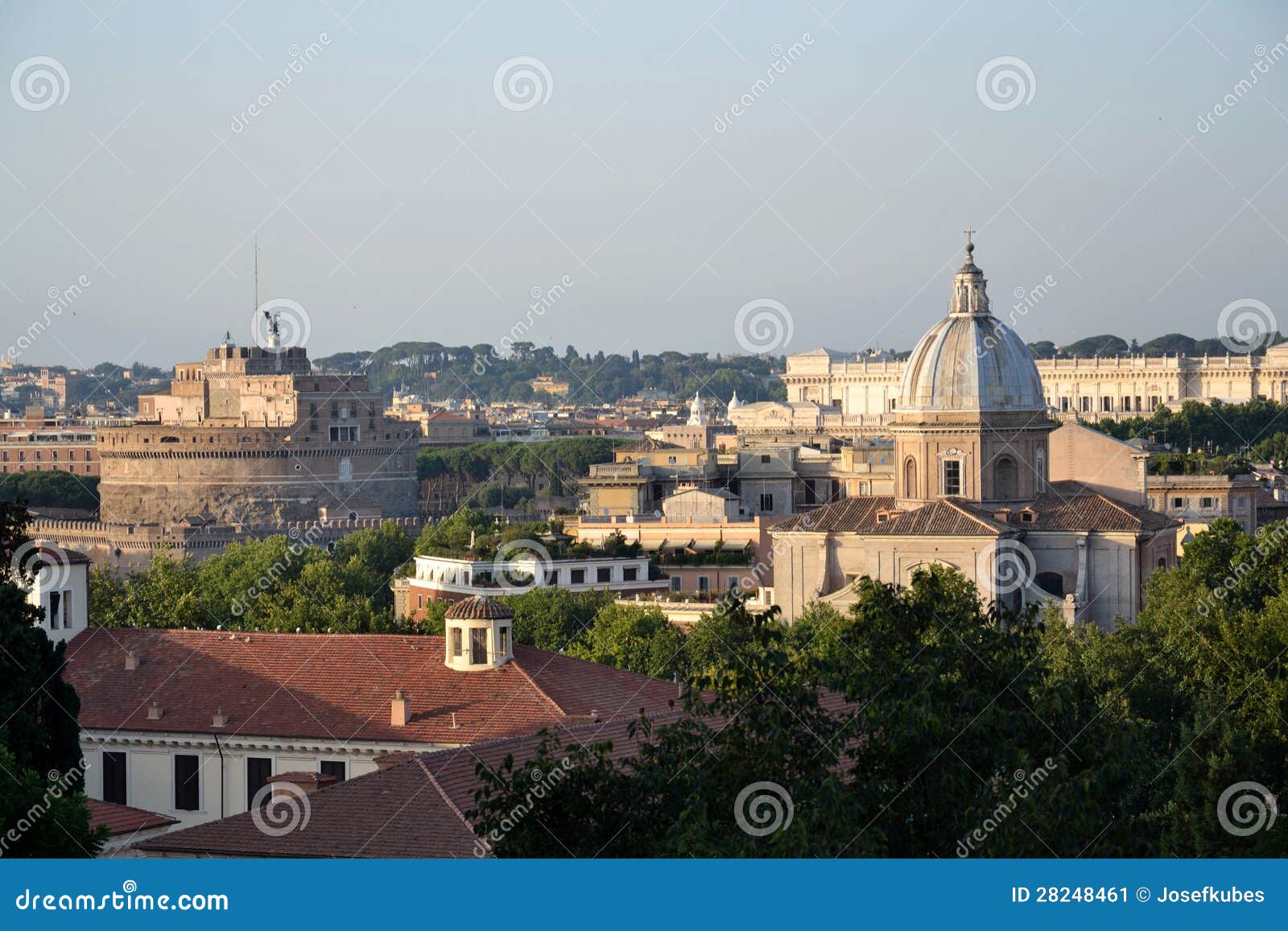 Rome skyline stock image. Image of famous, cityscape - 28248461