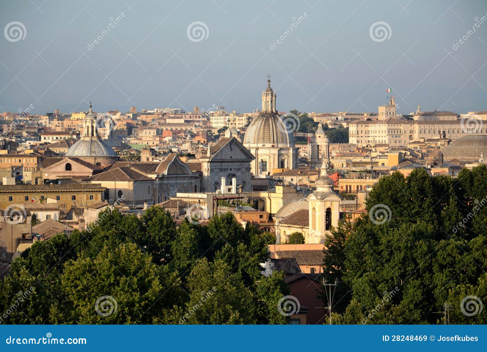Rome skyline stock image. Image of church, basilica, famous - 28248469