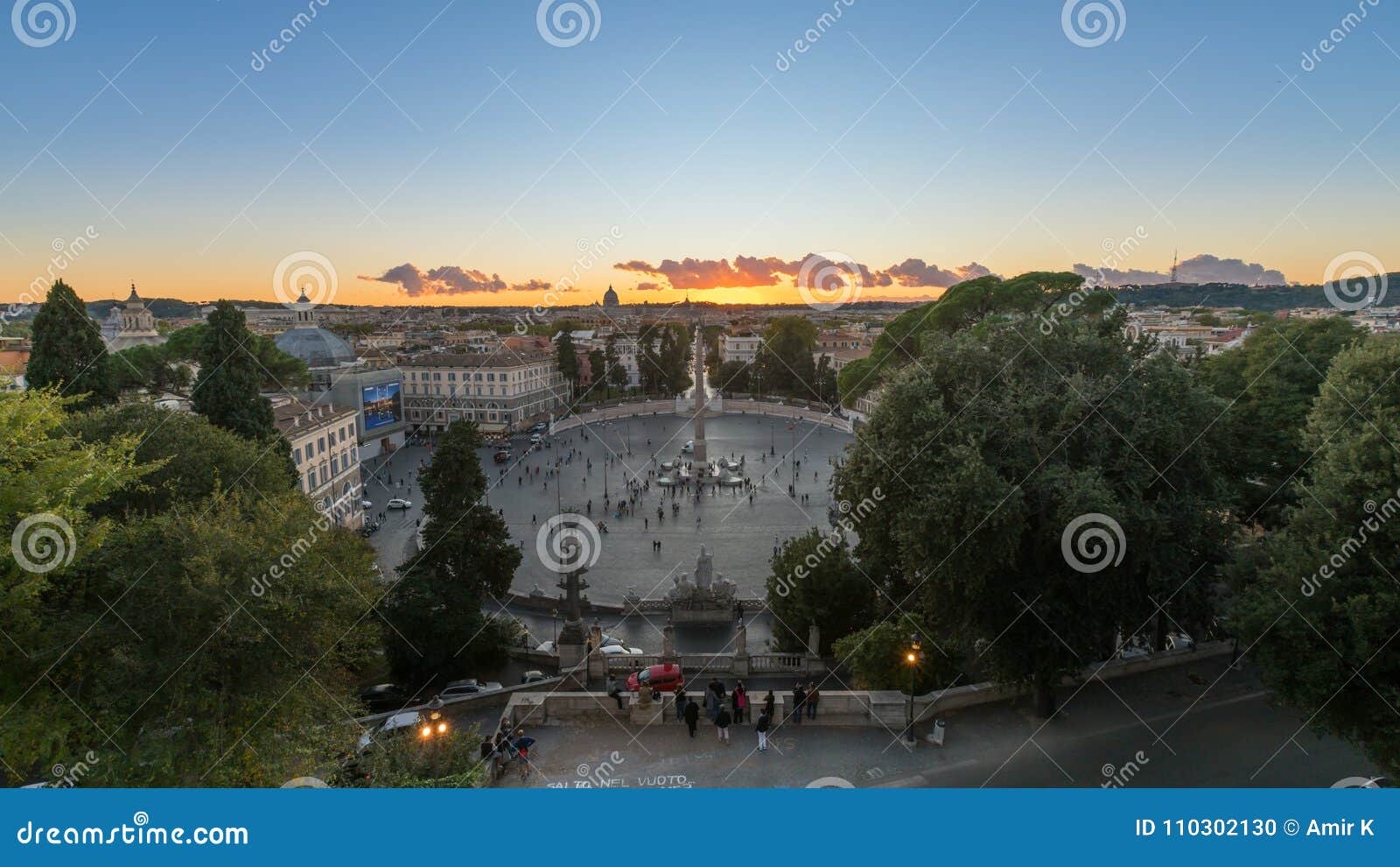 Rome Skyline editorial image. Image of skyline, destination - 110302130