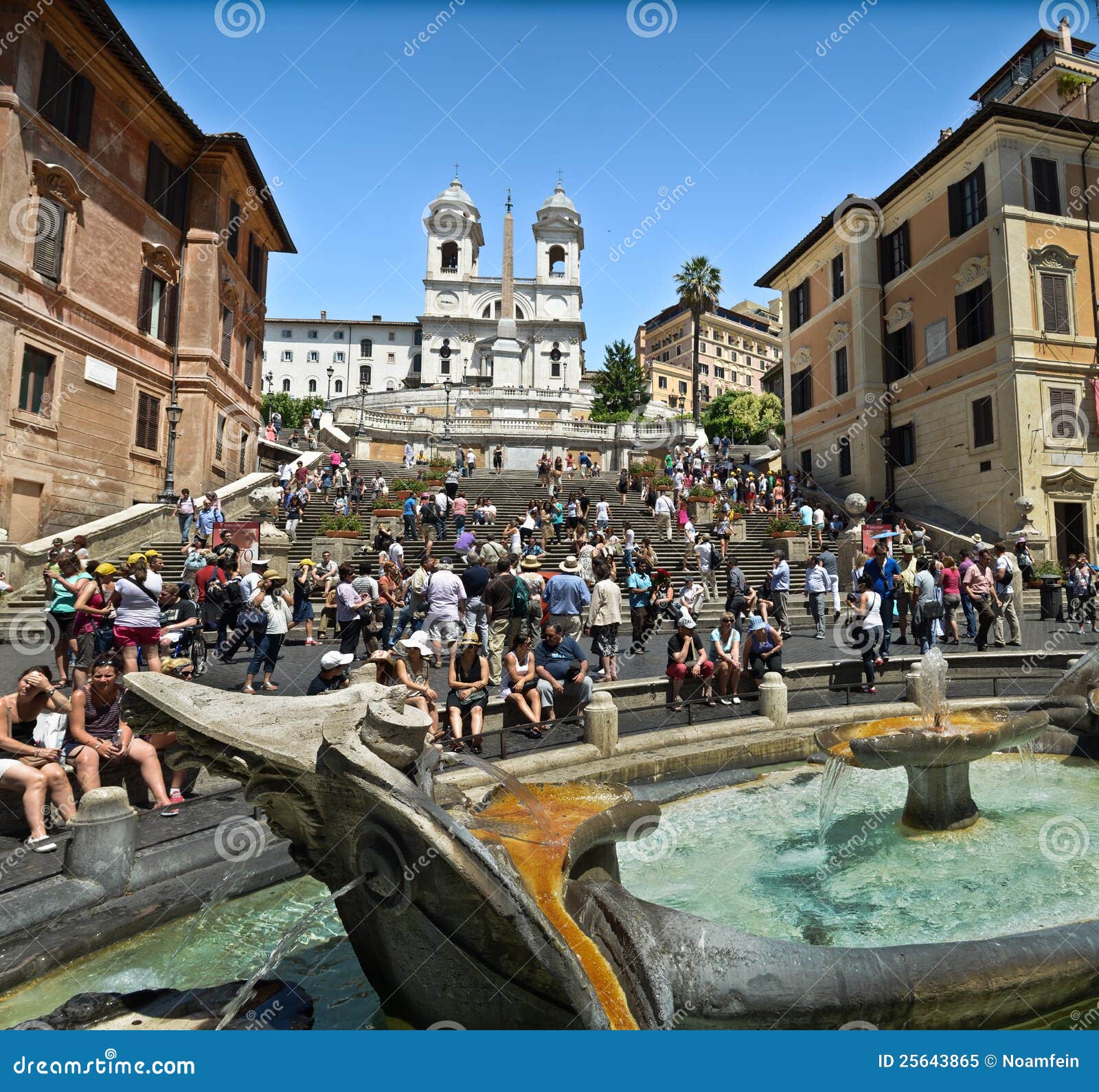 Rome - the Spanish steps editorial image. Image of building - 25643865