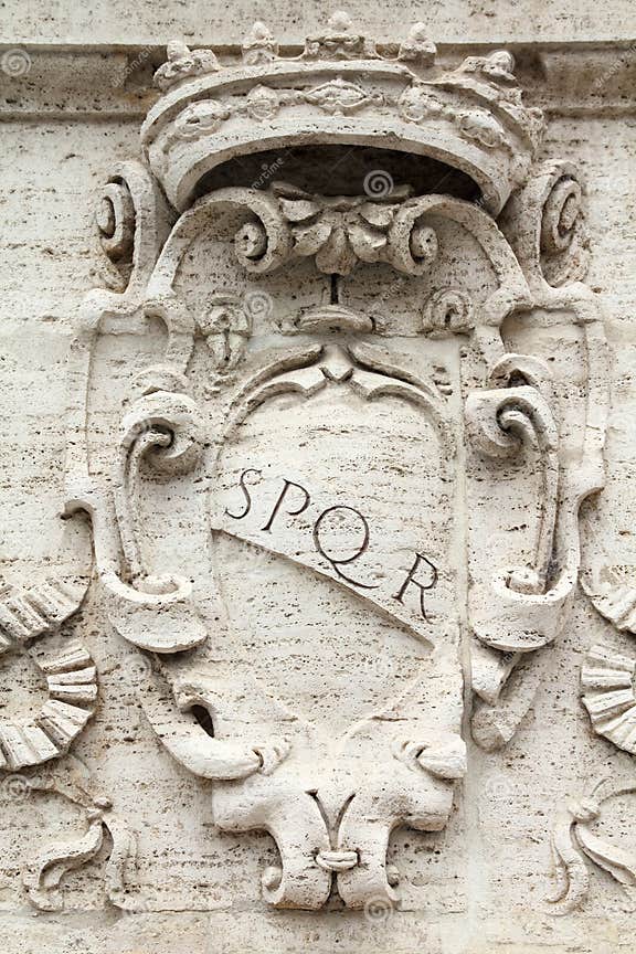 Rome SPQR stock photo. Image of roman, sightseeing, town - 20552294