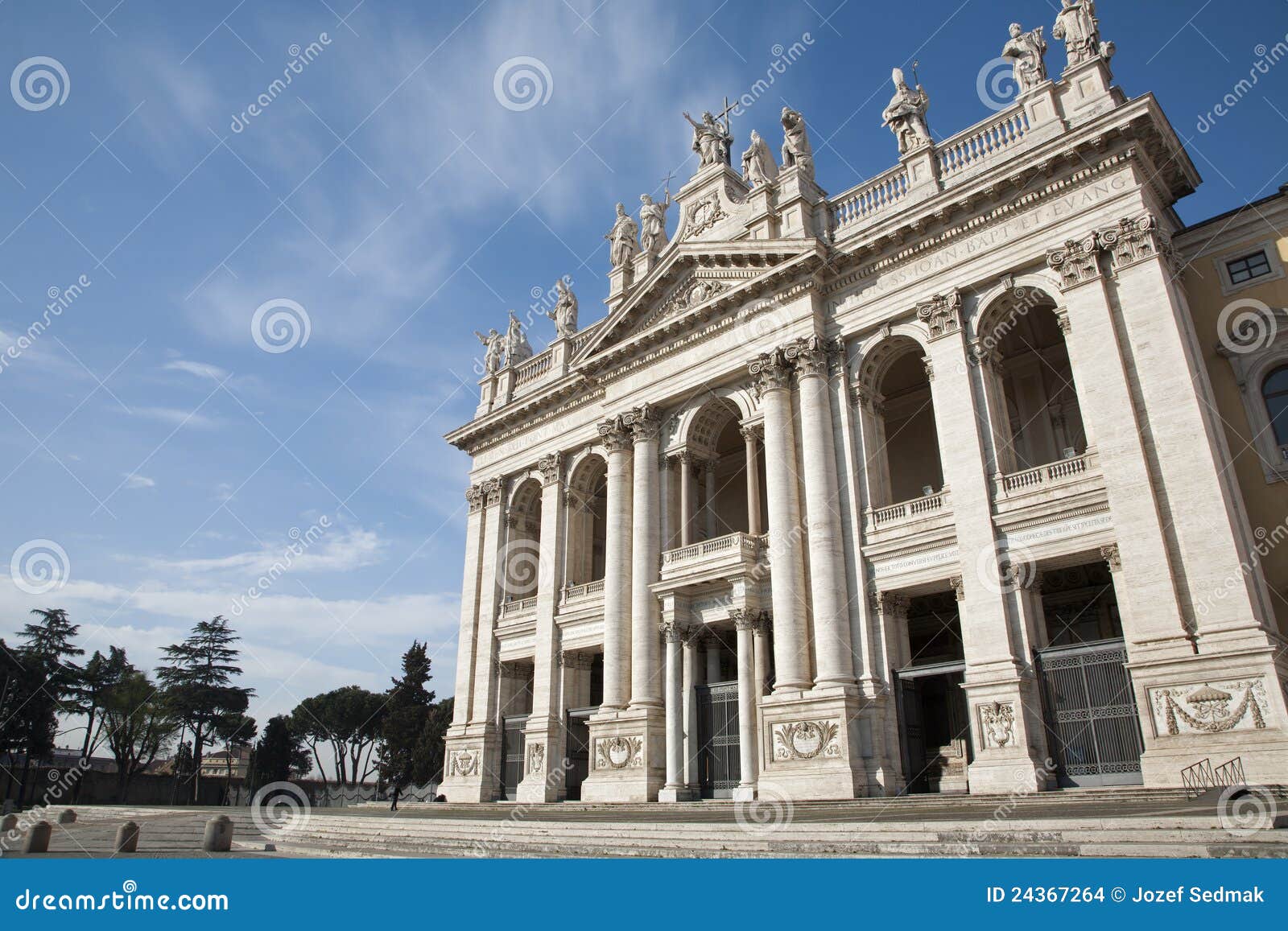 Rome - St. John Lateran Basilica Stock Photo - Image of facade, rome ...