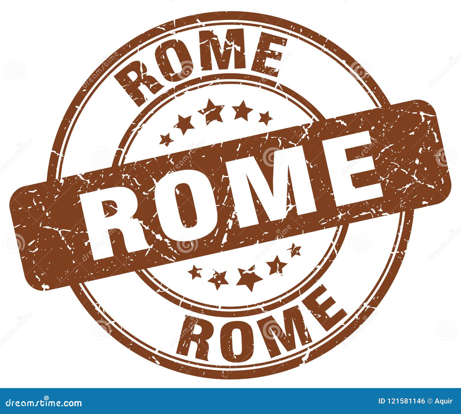 Rome stamp stock vector. Illustration of isolated, vector - 121581146