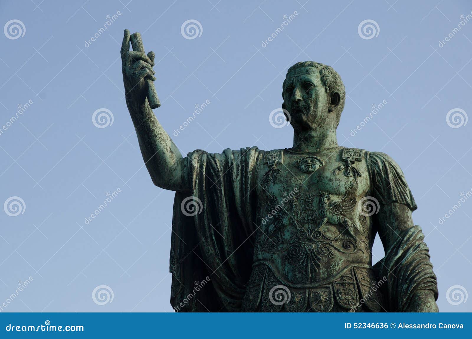 Rome Statue of Emperor Trajan Editorial Photo - Image of capital ...