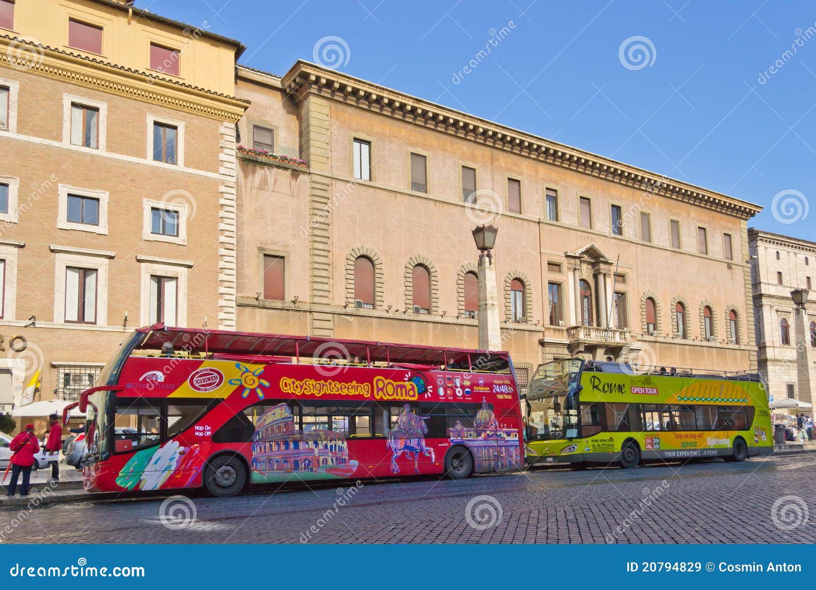 Rome Tour Bus editorial stock image. Image of fast, light - 20794829