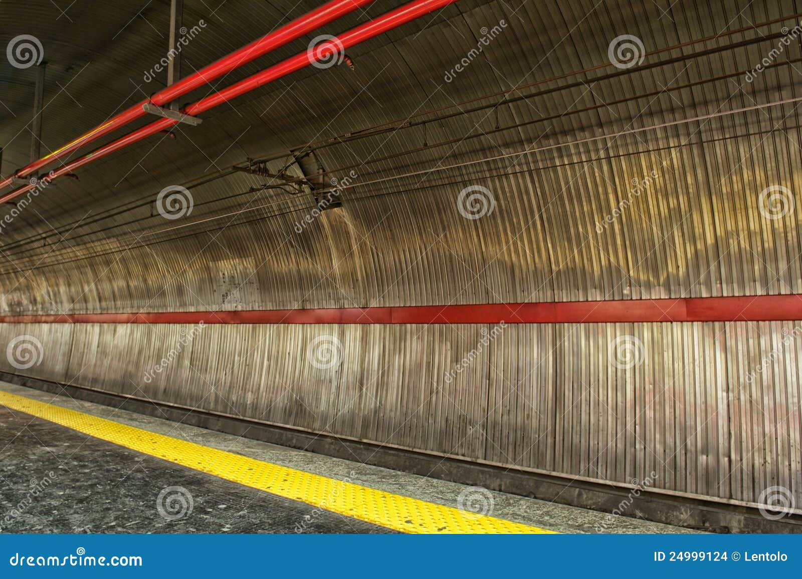 Rome Underground Train Station Stock Photo - Image of pavement, hole ...