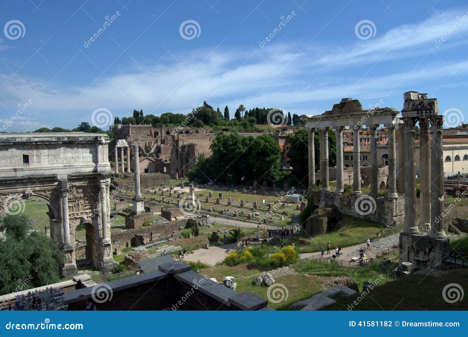 Fori Imperiali Ancient Ruins In Rome Stock Photography | CartoonDealer ...