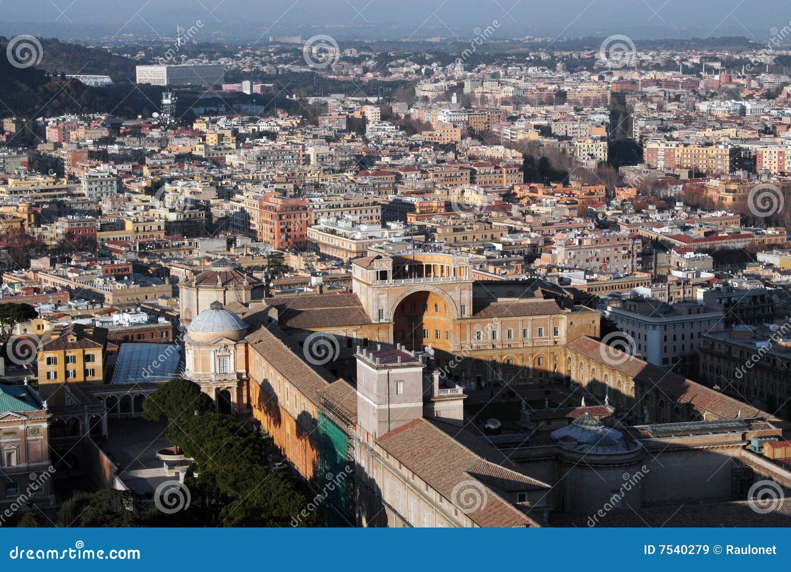 Rome View stock image. Image of panorama, rome, landscape - 7540279