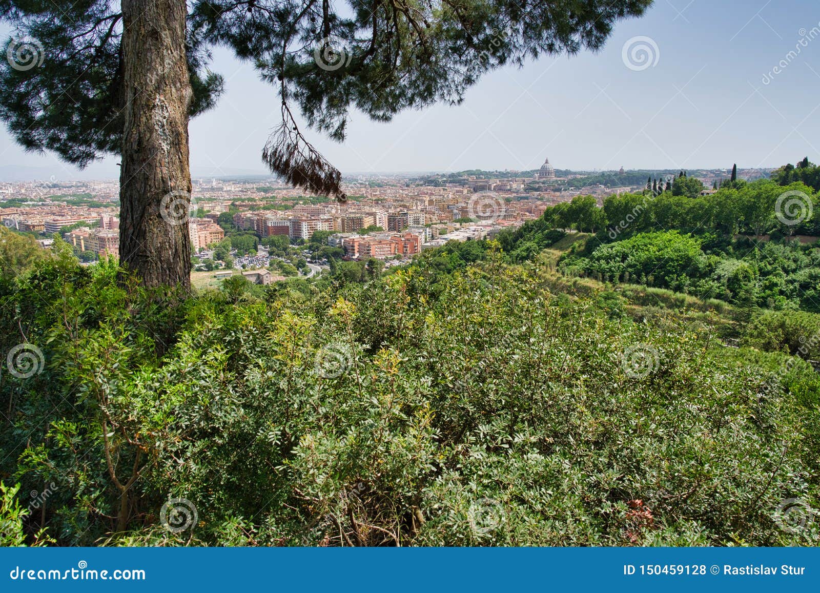 Rome View from the Mountain Stock Photo - Image of mountain, roma ...