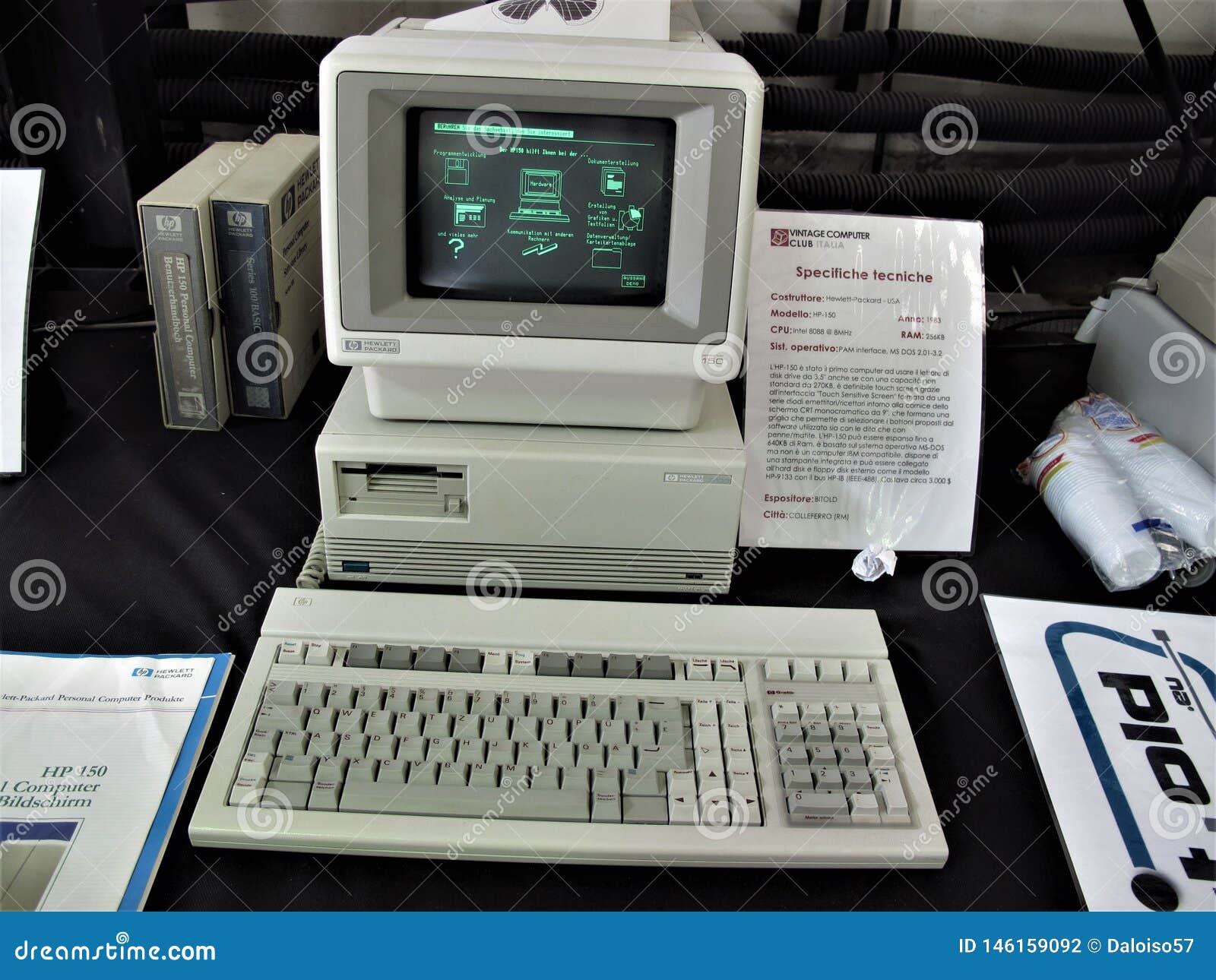 Rome vintage computer editorial photography. Image of grifo - 146159092