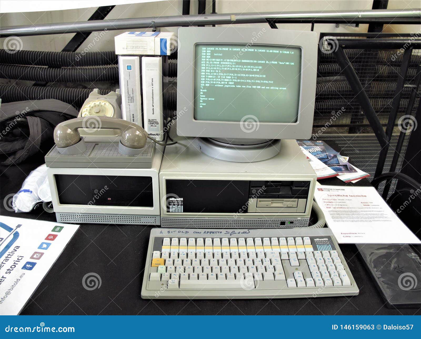 Rome vintage computer editorial stock photo. Image of asem - 146159063