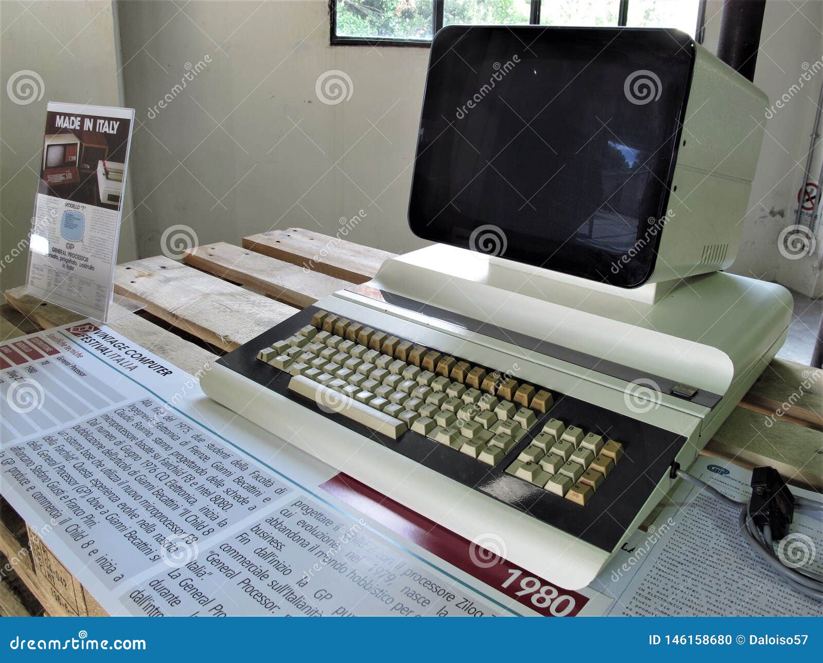 Rome vintage computer editorial image. Image of adjust - 146158680