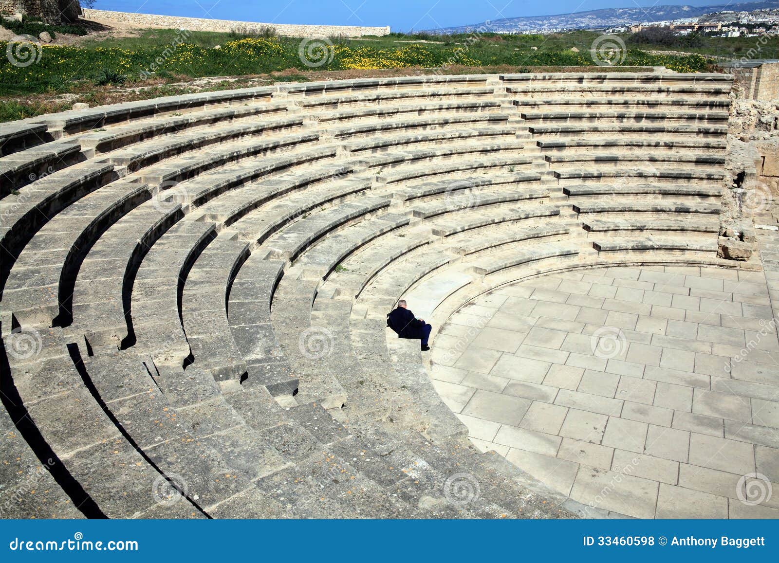 Romein Amphitheatre, Paphos, Cyprus Stock Foto - Image of architectuur ...