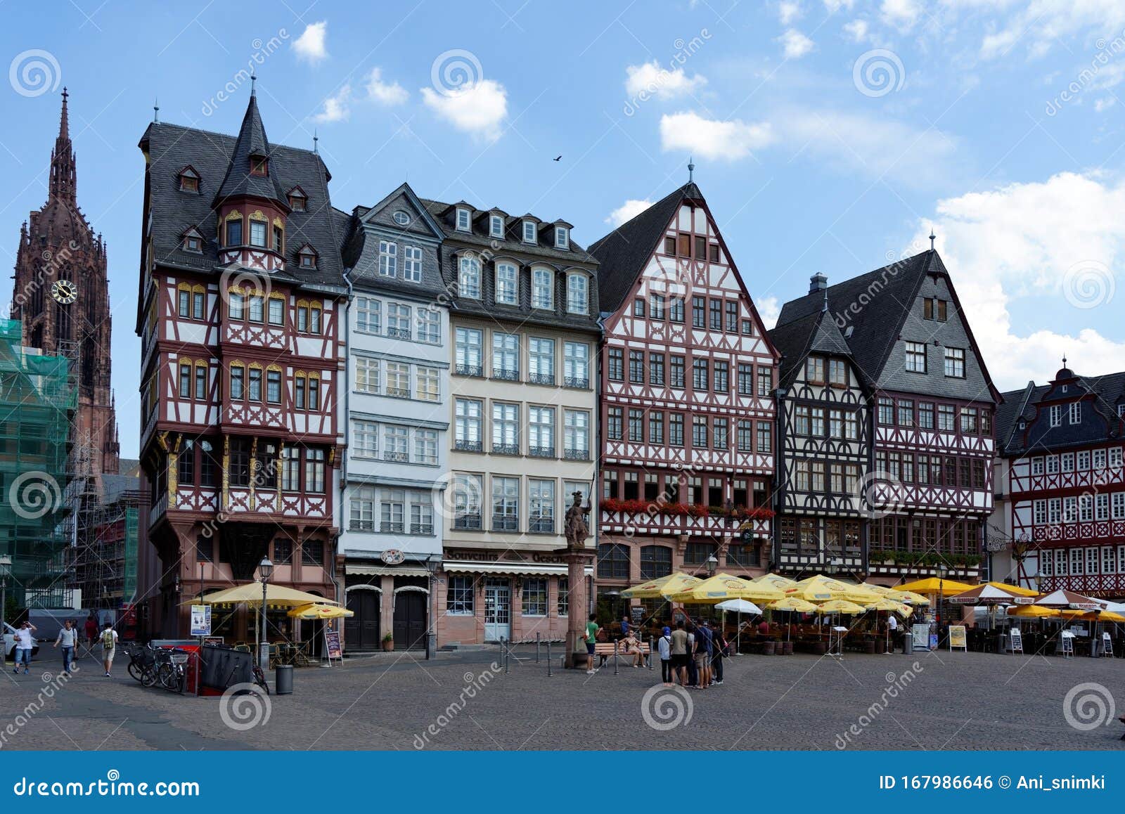 Romerberg-Platz, Frankfurt am Main, Deutschland Redaktionelles Foto ...