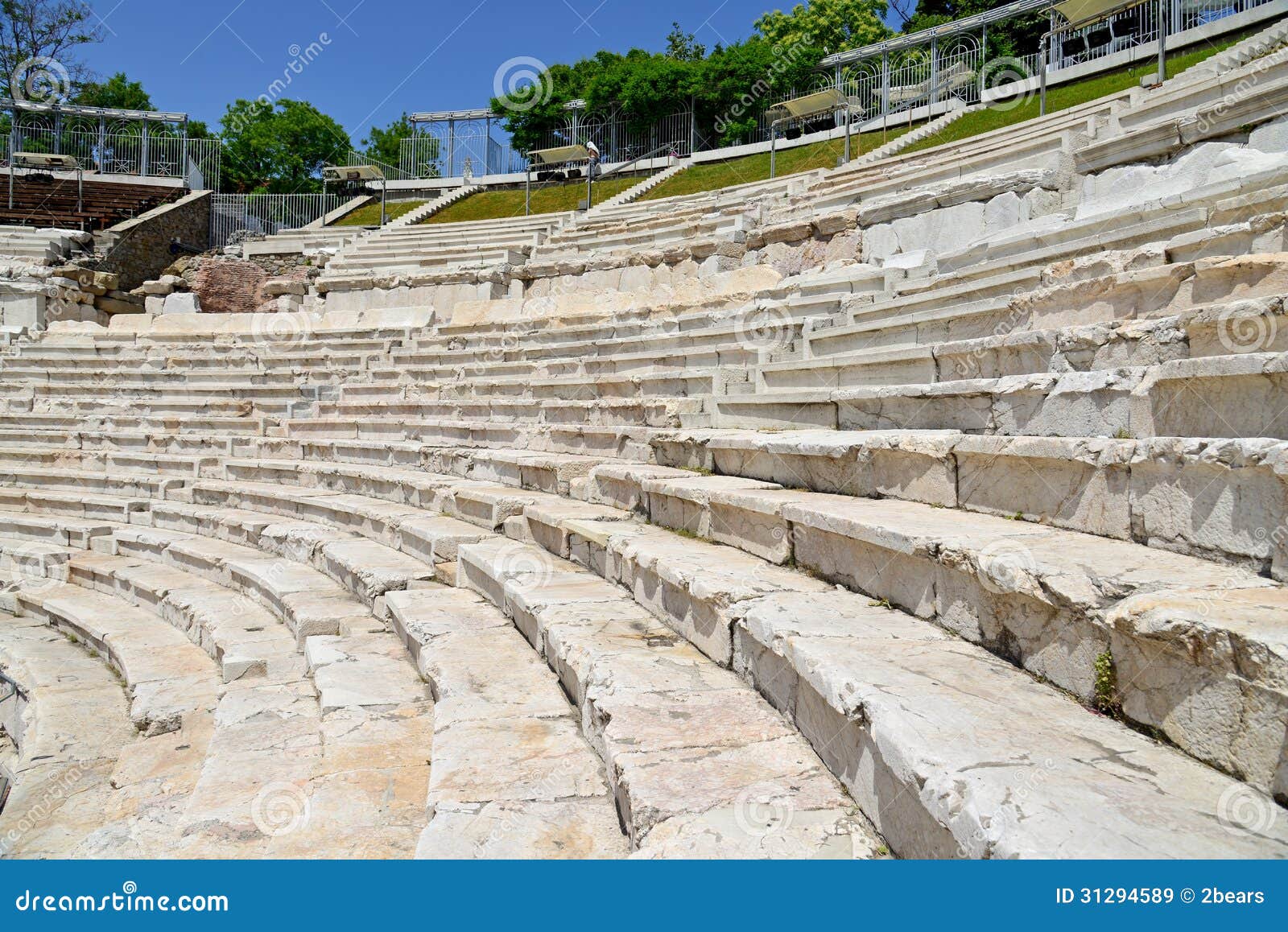 Romersk Amfiteater I Plovdiv Fotografering för Bildbyråer - Bild av ...