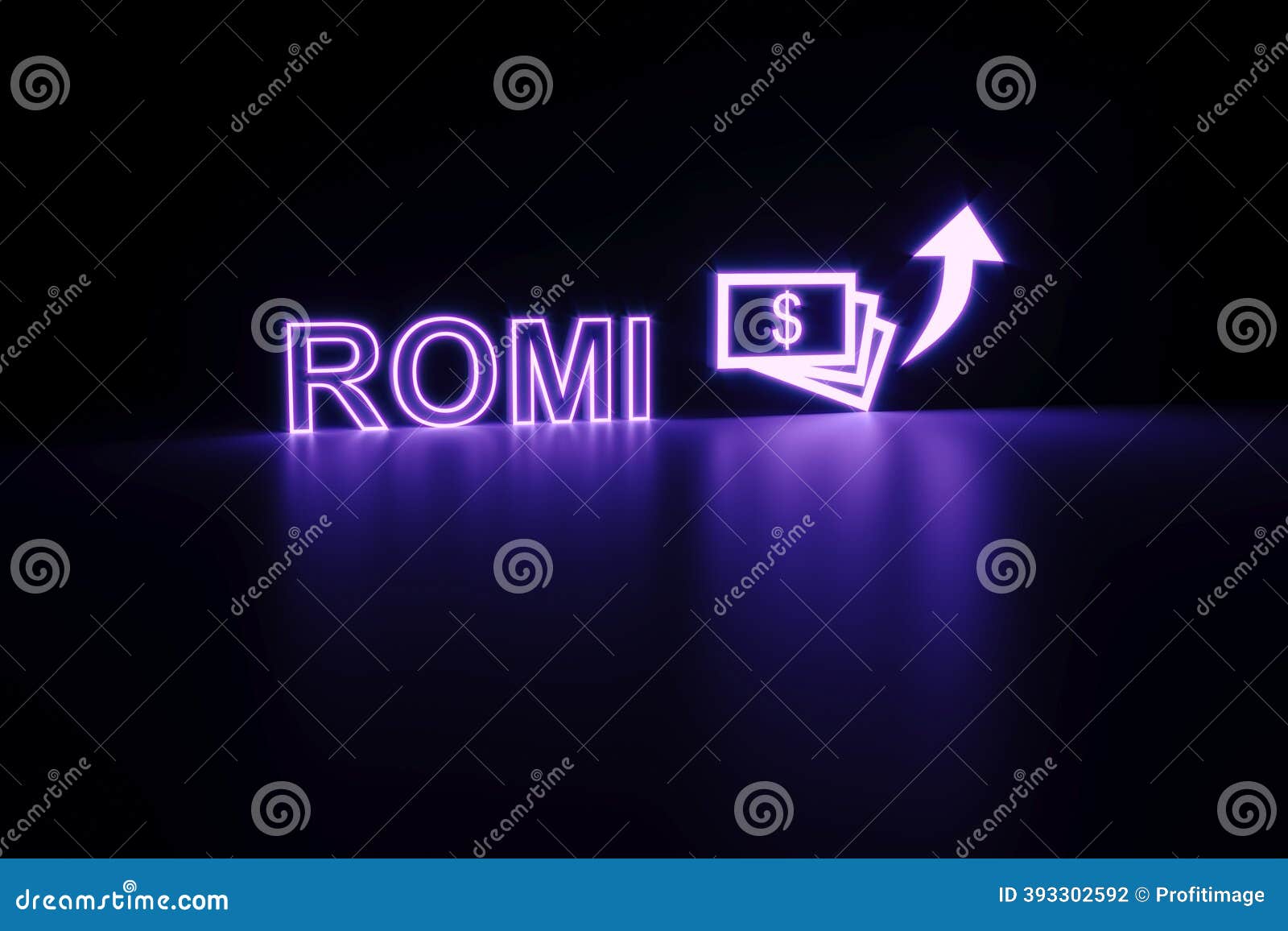 BPR Neon Concept Self Illumination Background 3D Royalty-Free Cartoon | CartoonDealer.com #271736051