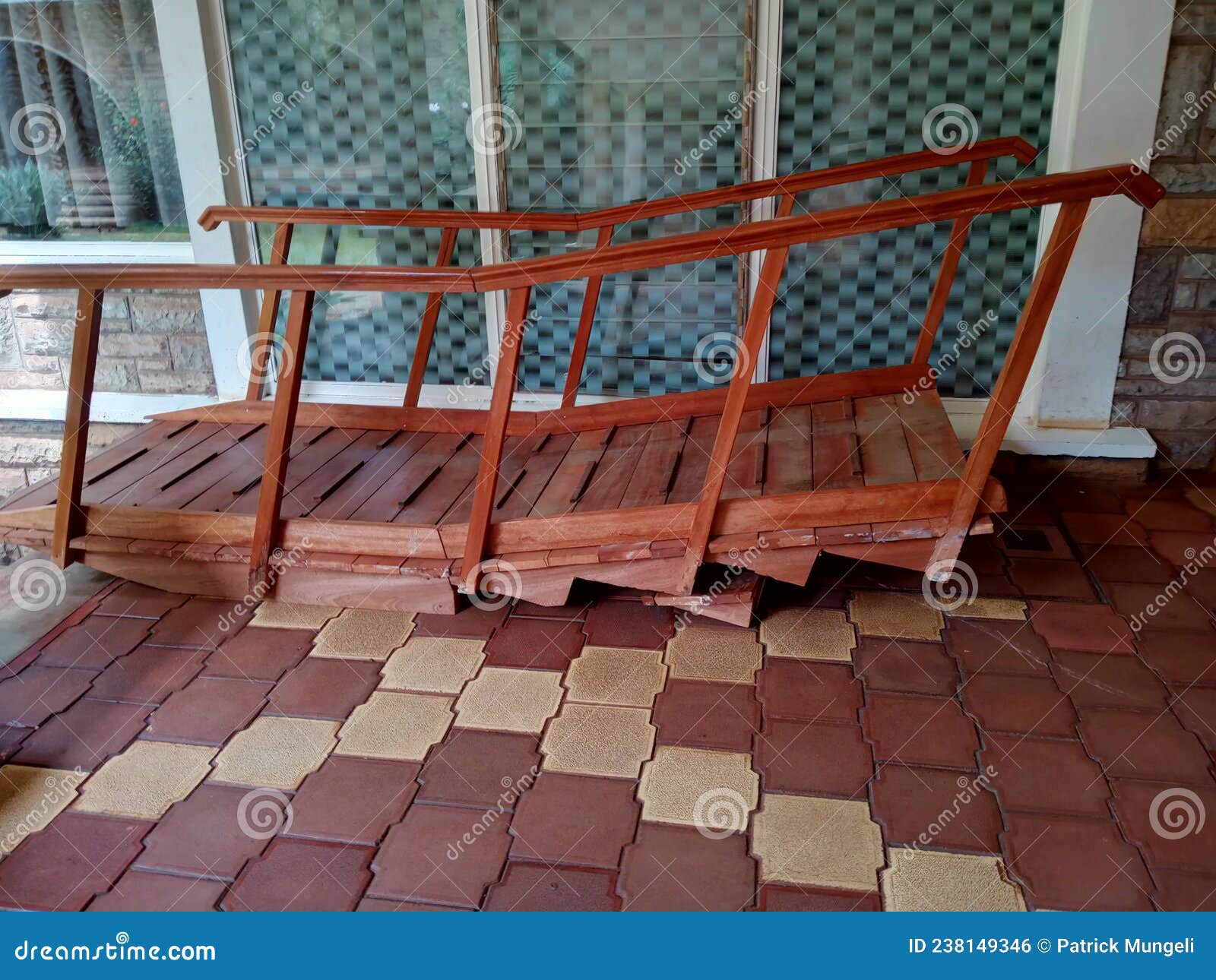 Romovable ram for stairs stock photo. Image of floor - 238149346