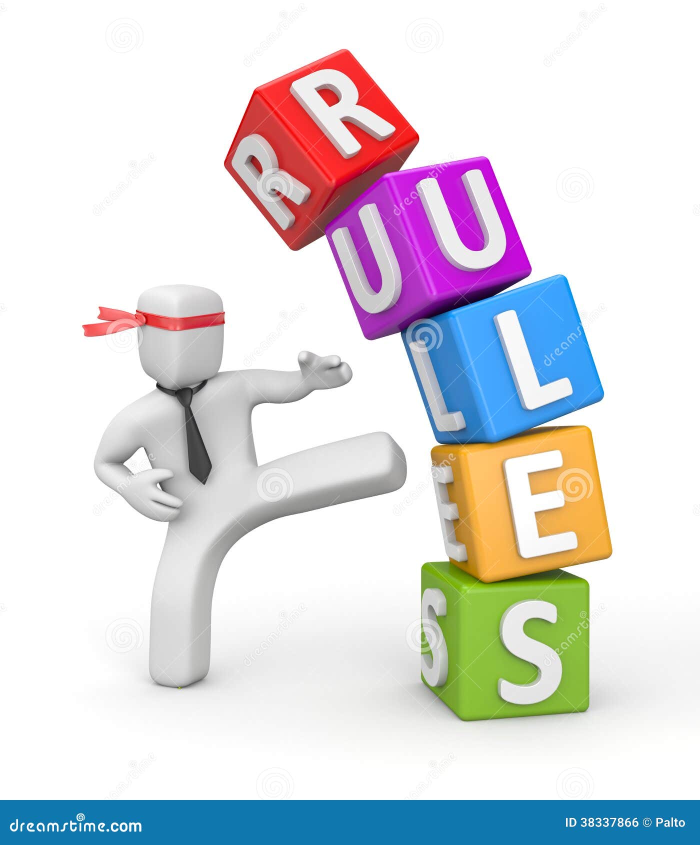 Rompa las reglas stock de ilustración. Ilustración de reglas - 38337866