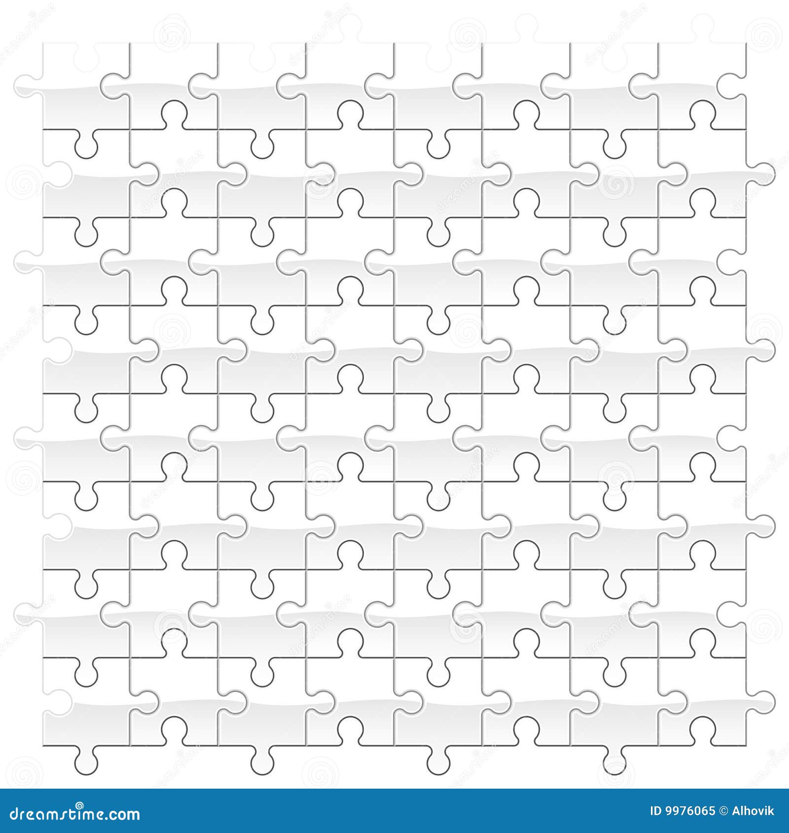 Rompecabezas De Rompecabezas. Vector. Ilustración del Vector ...