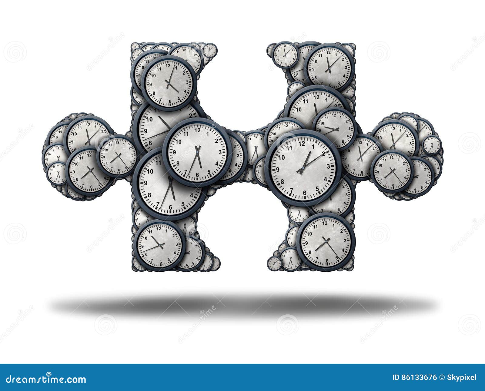 Rompecabezas del tiempo stock de ilustración. Ilustración de negocios ...