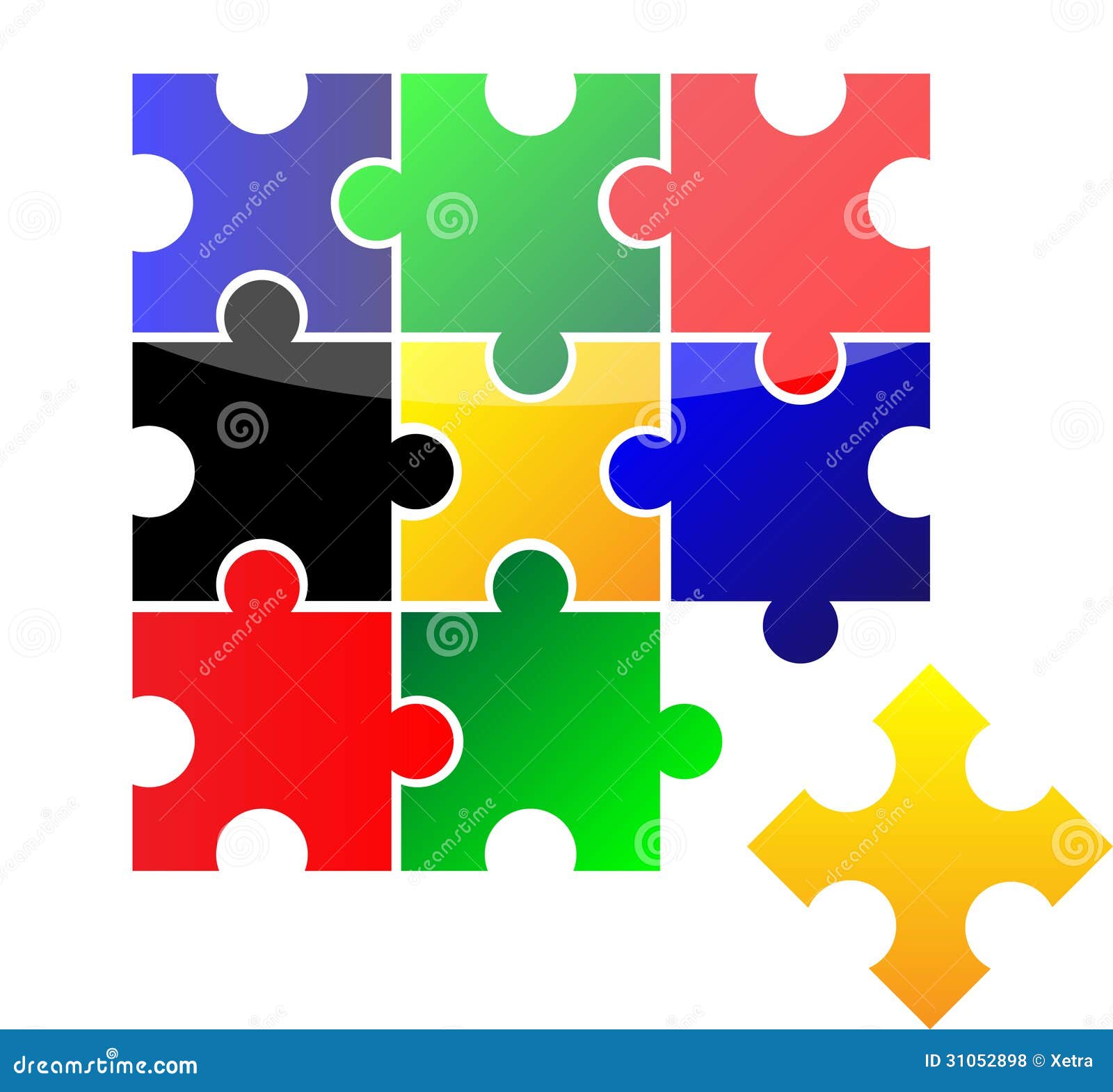 Rompecabezas del vector ilustración del vector. Ilustración de juguete ...