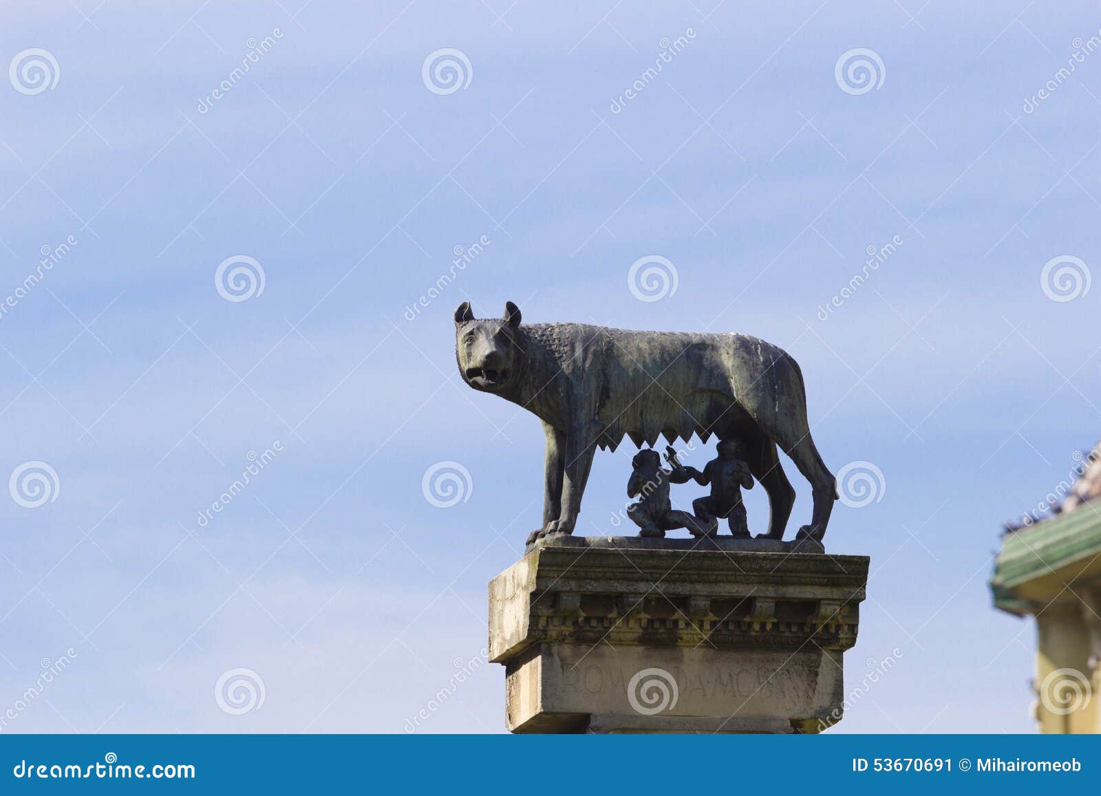 Romulus and Remus Sculpture Editorial Photo - Image of blue, roman ...