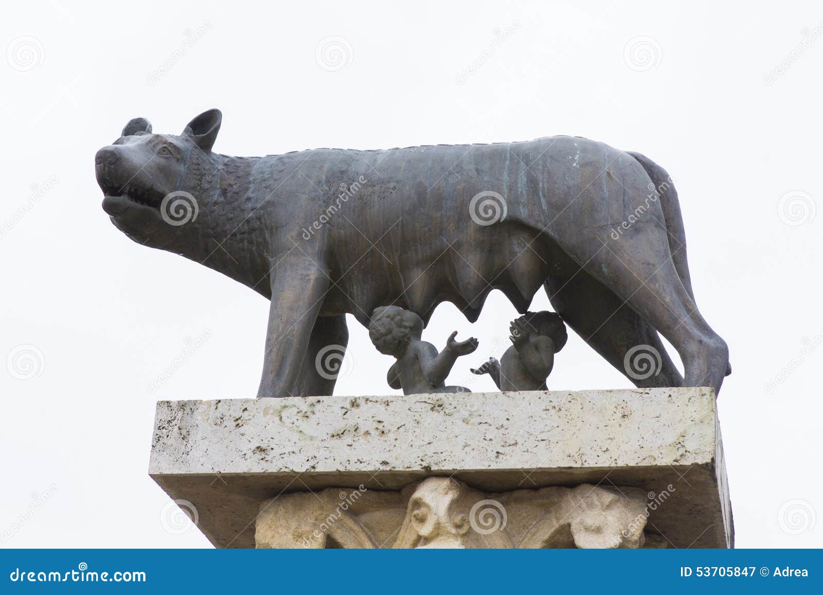 The Capitoline Wolf Statue Replica from Alba Iulia City Stock Image ...