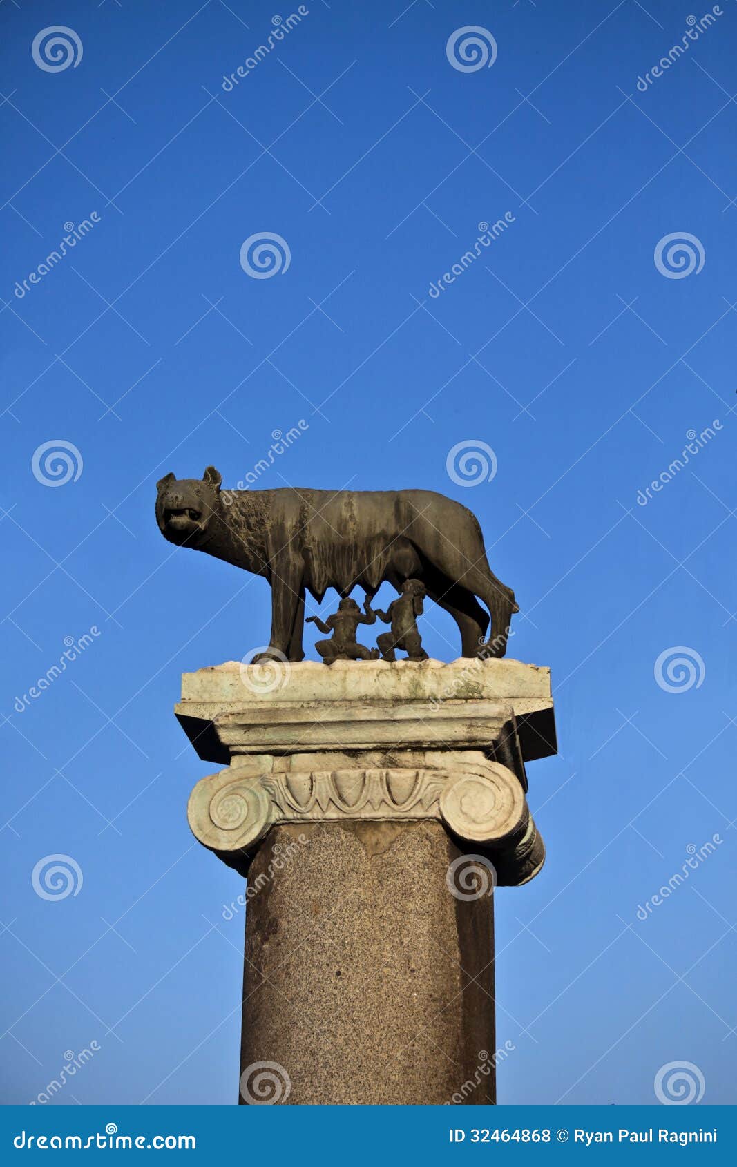 Romulus And Remus With The She-wolf Stock Photography | CartoonDealer ...
