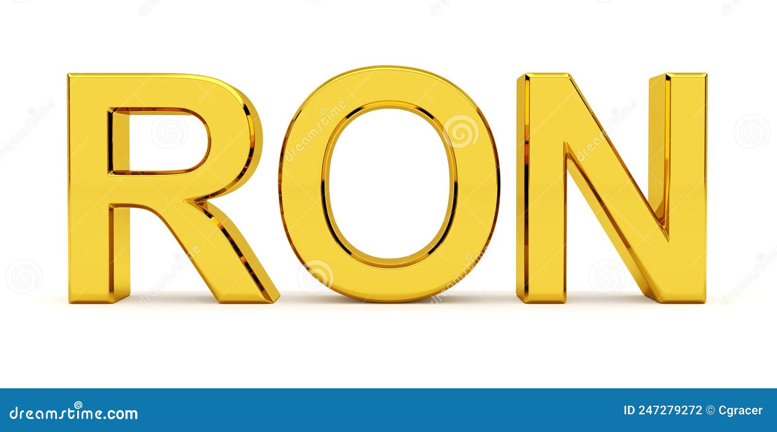 RON Romanian Leu Currency Code Stock Illustration - Illustration of ...