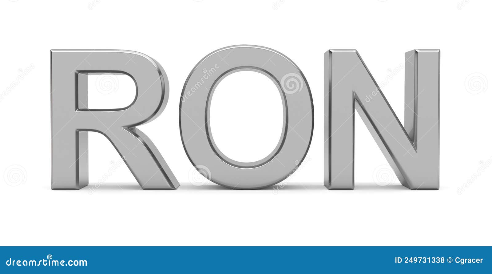 RON Romanian Leu Currency Code Stock Illustration - Illustration of ...