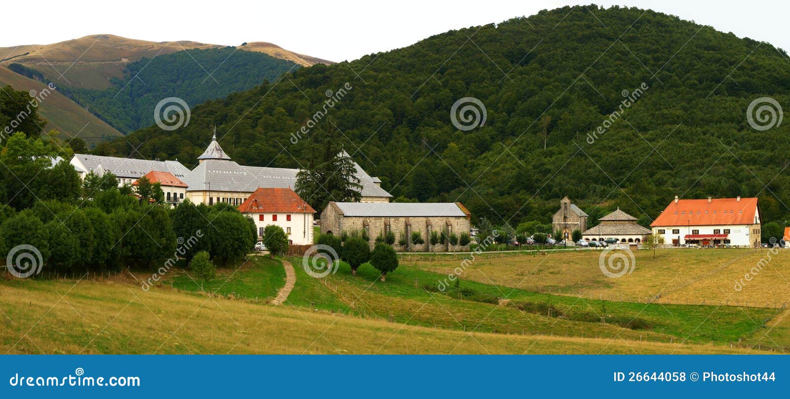Roncesvalles stock photo. Image of pyrenees, blue, farm - 26644058